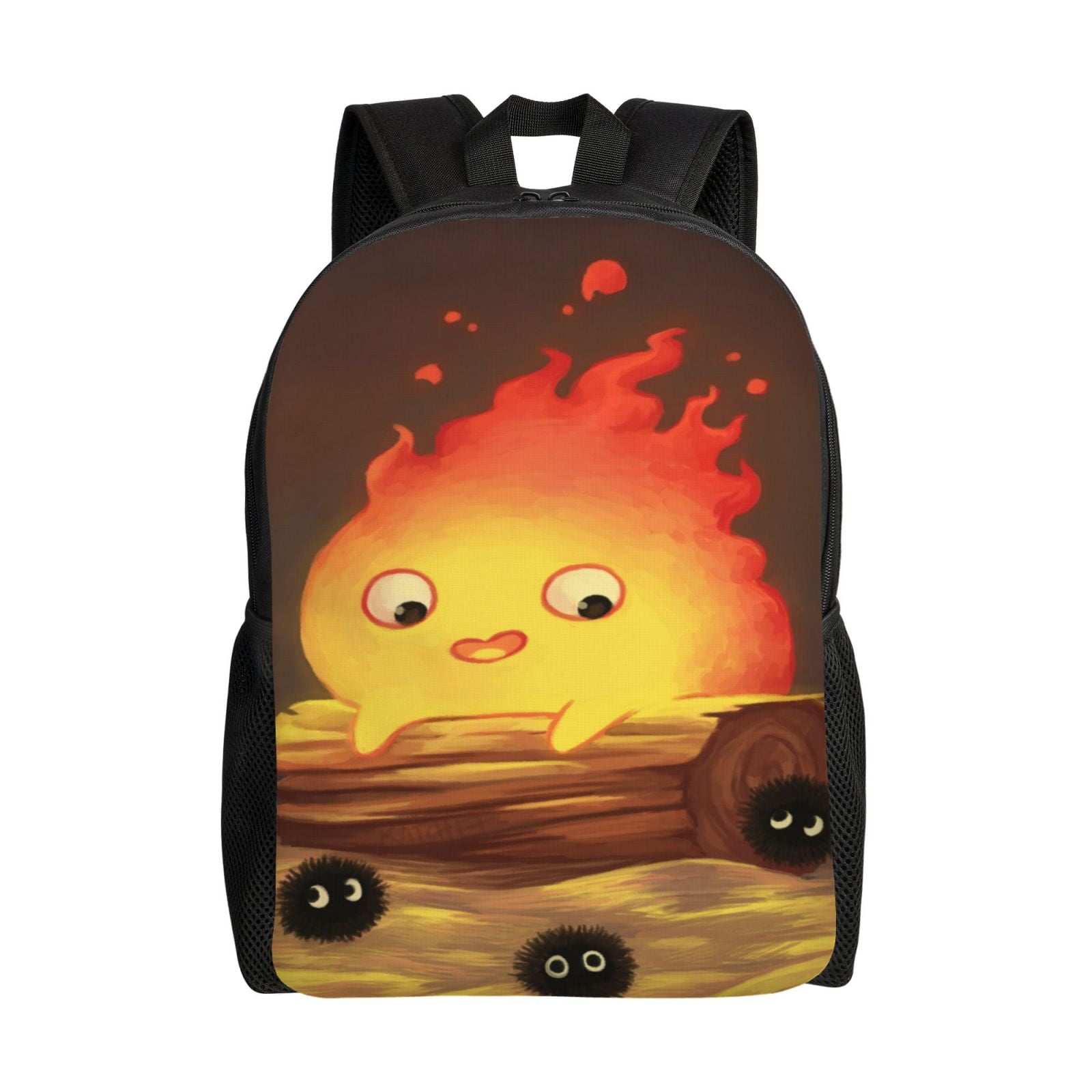 Howls Moving Castle Fire Backpack Cute Anime Large Capacity ...