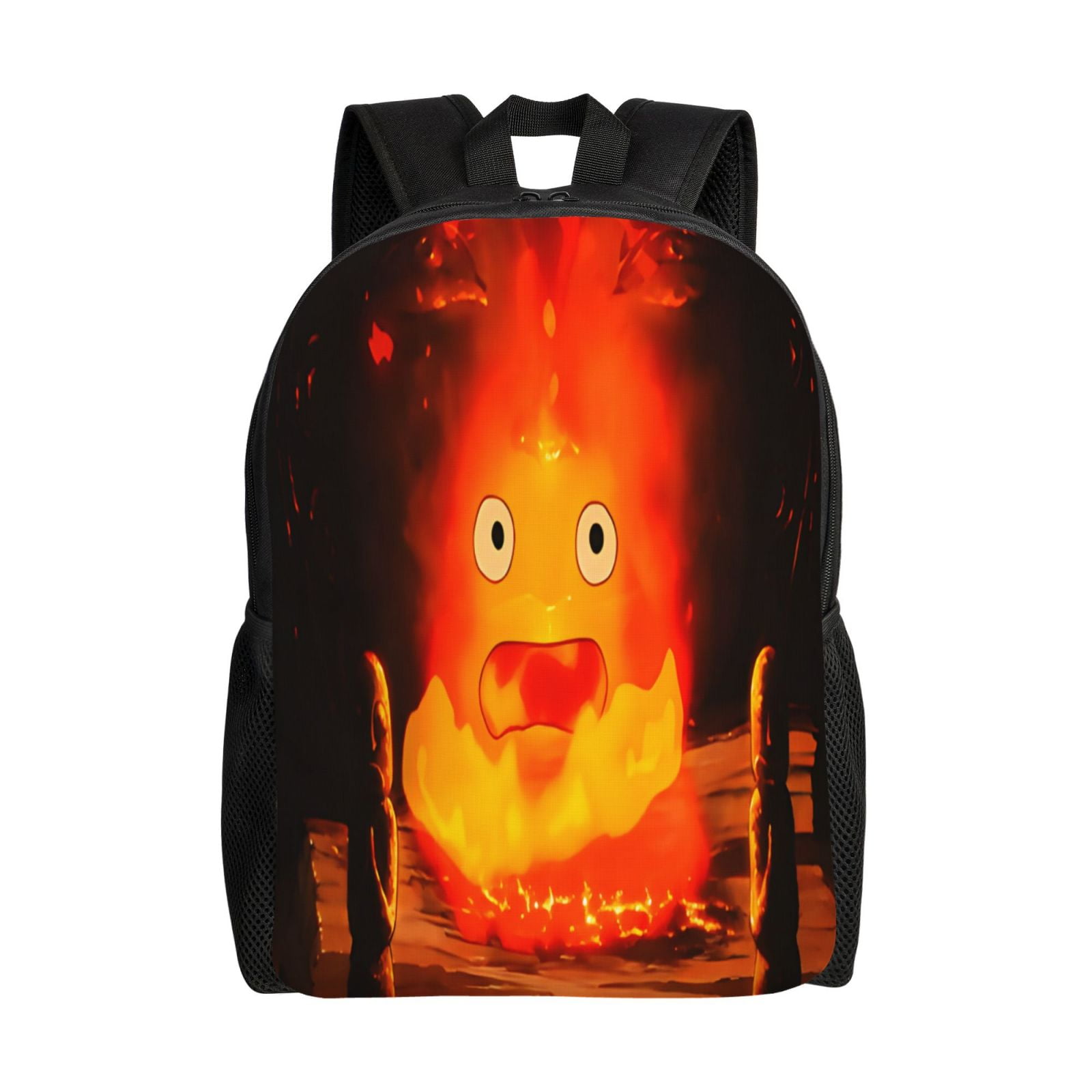Howls Moving Castle Fire Backpack Cute Anime Large Capacity ...