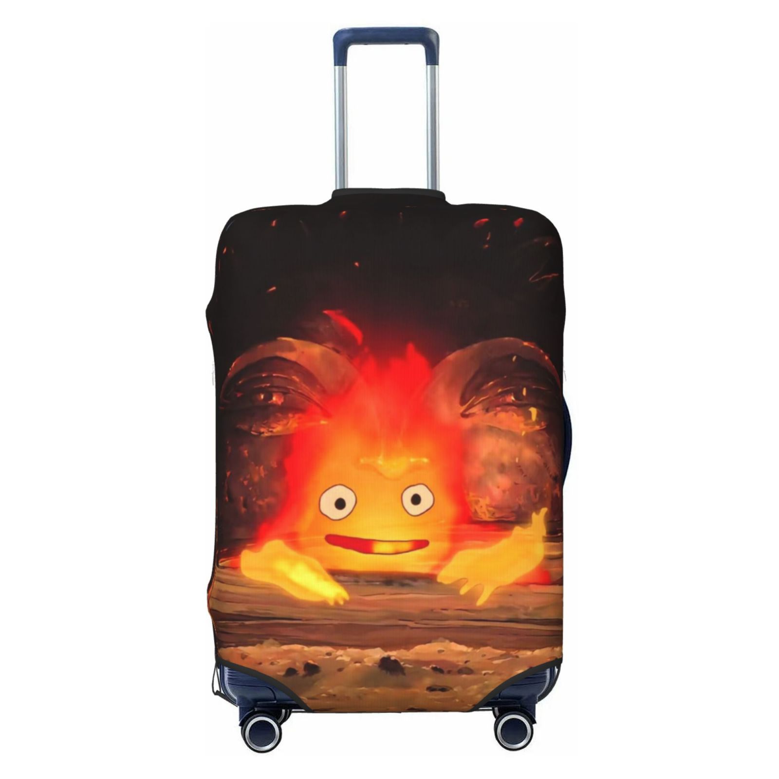 Howls Moving Castl Fire Luggage Suitcase Covers Elastic Washable ...