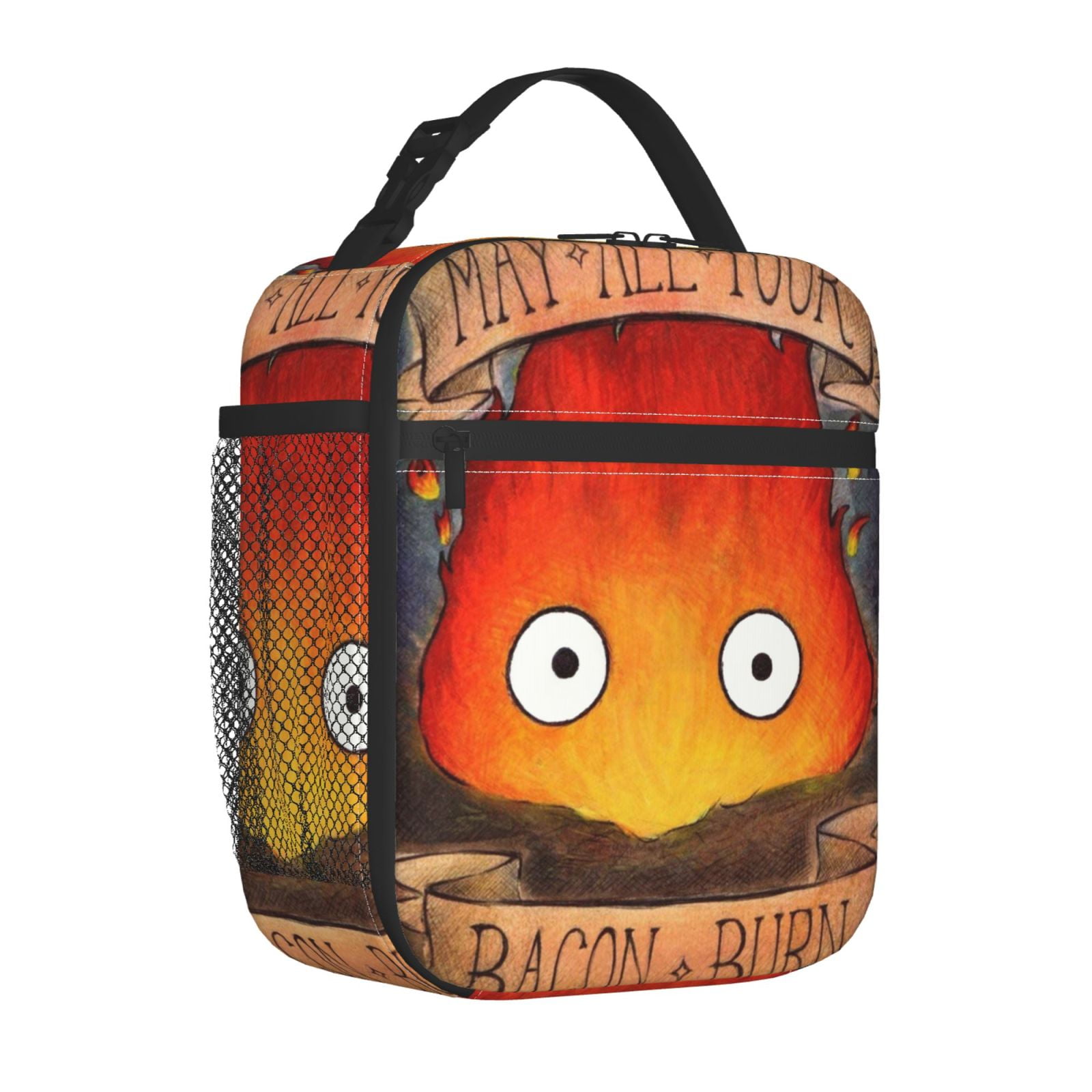 Howls Moving Castle Fire Lunch Box Insulated Lunch Bag Cute Lunch Box ...