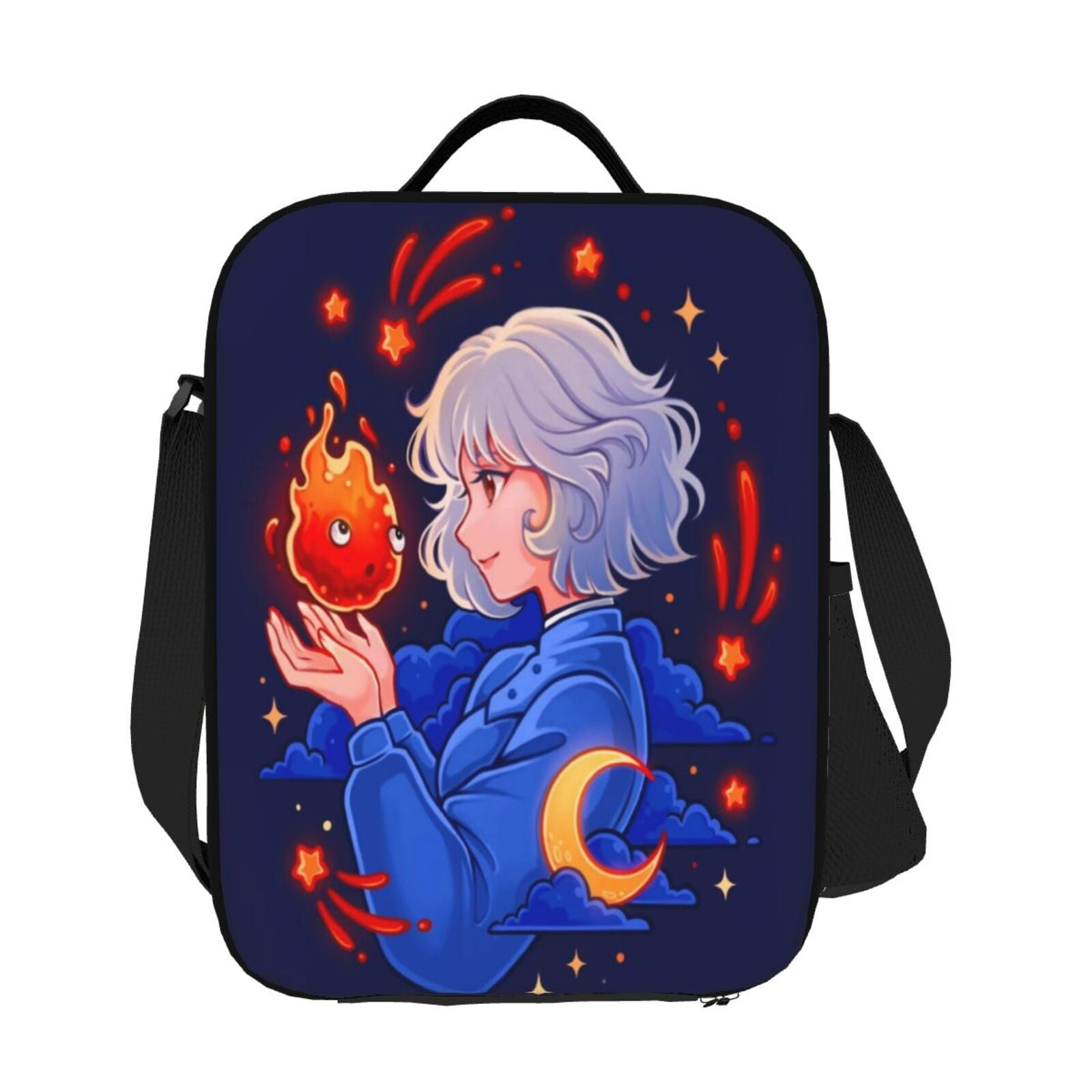 Howls Moving Castle Fire Lunch Box Insulated Lunch Bag Cute Lunch Box ...