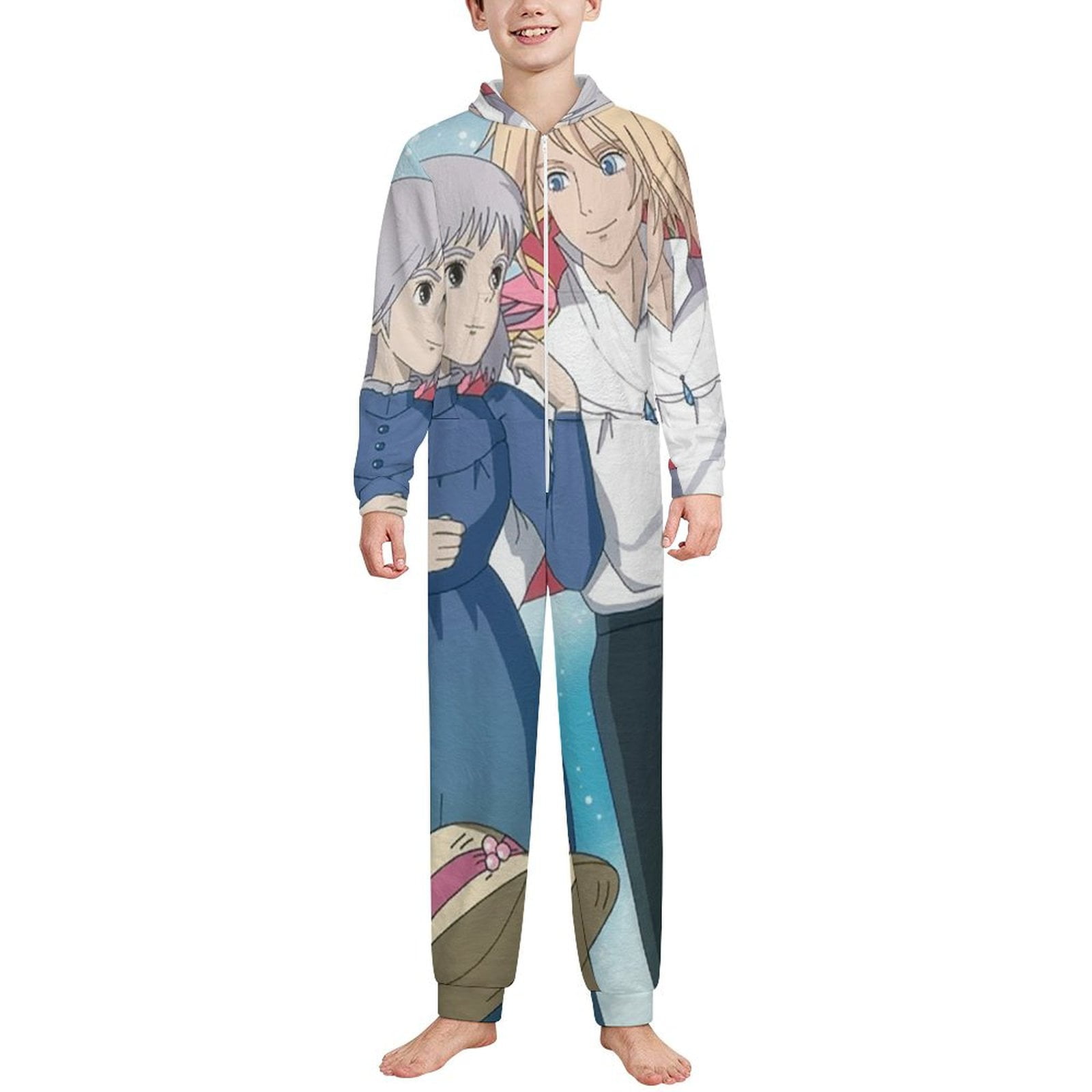 Howls Moving Castle Kids Union Suit One Piece Pajama Onesie Sleepwear ...