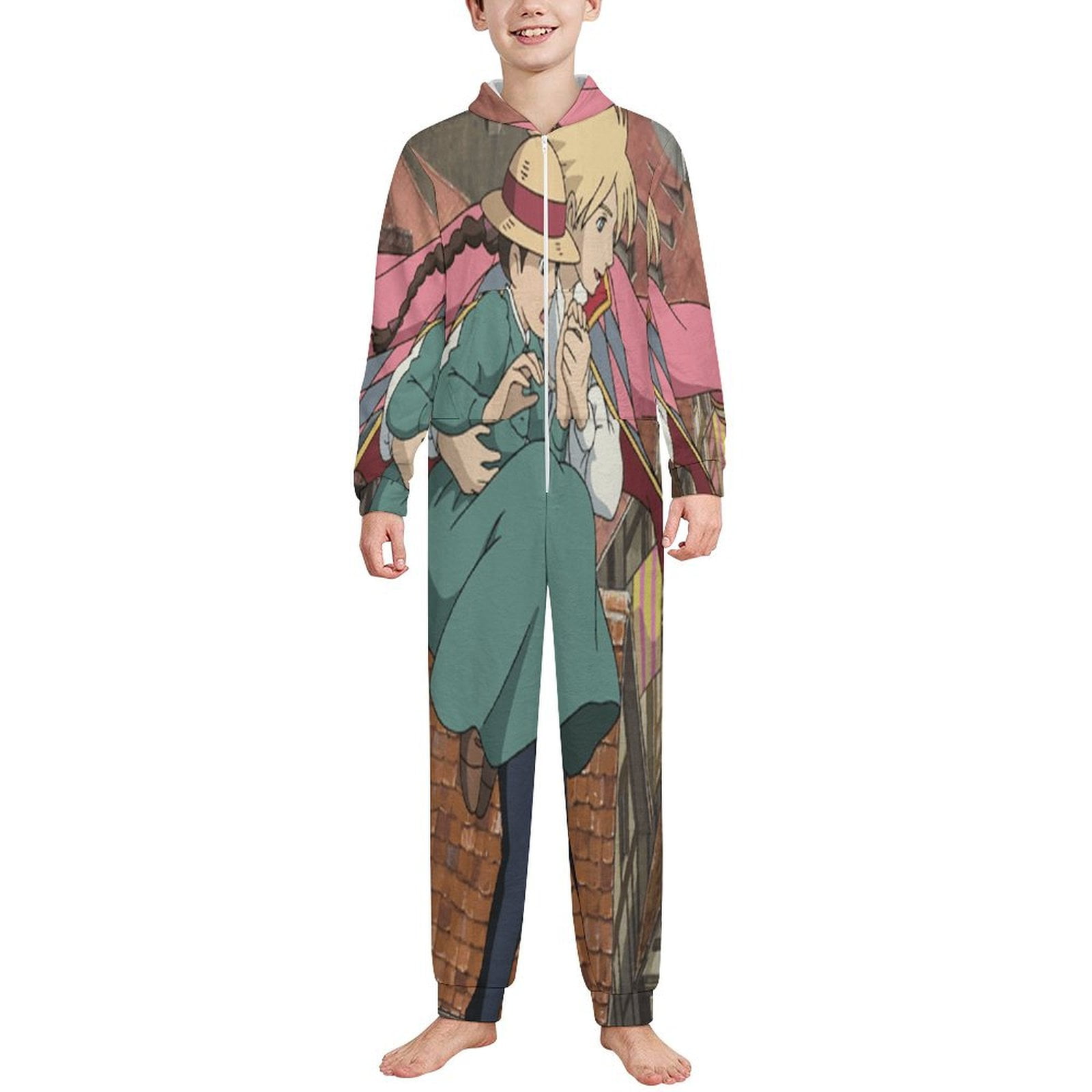 Howls Moving Castle Kids Union Suit One Piece Pajama Onesie Sleepwear ...