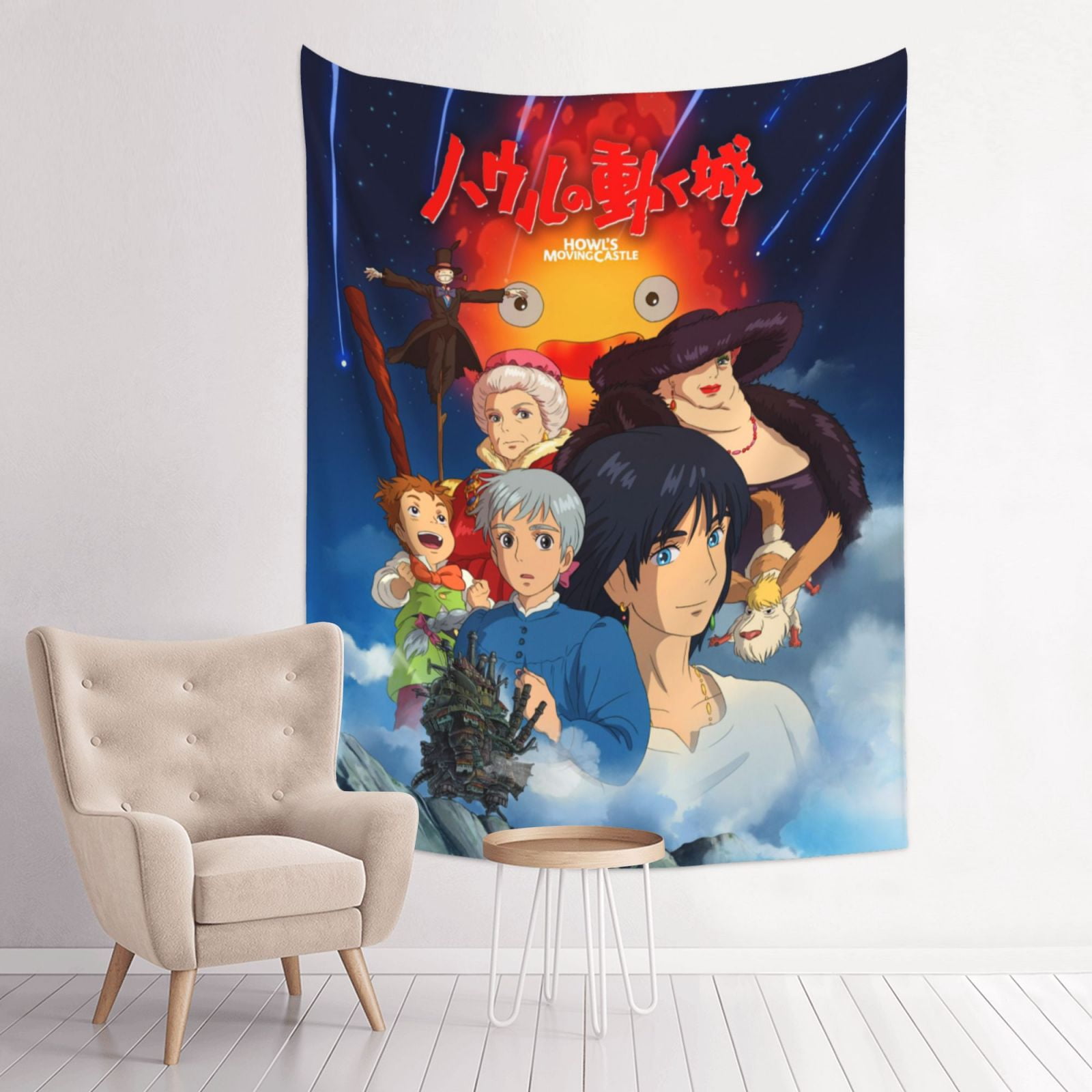 Howls Moving Castl Tapestry Anime Poster Large Background Wall Art ...