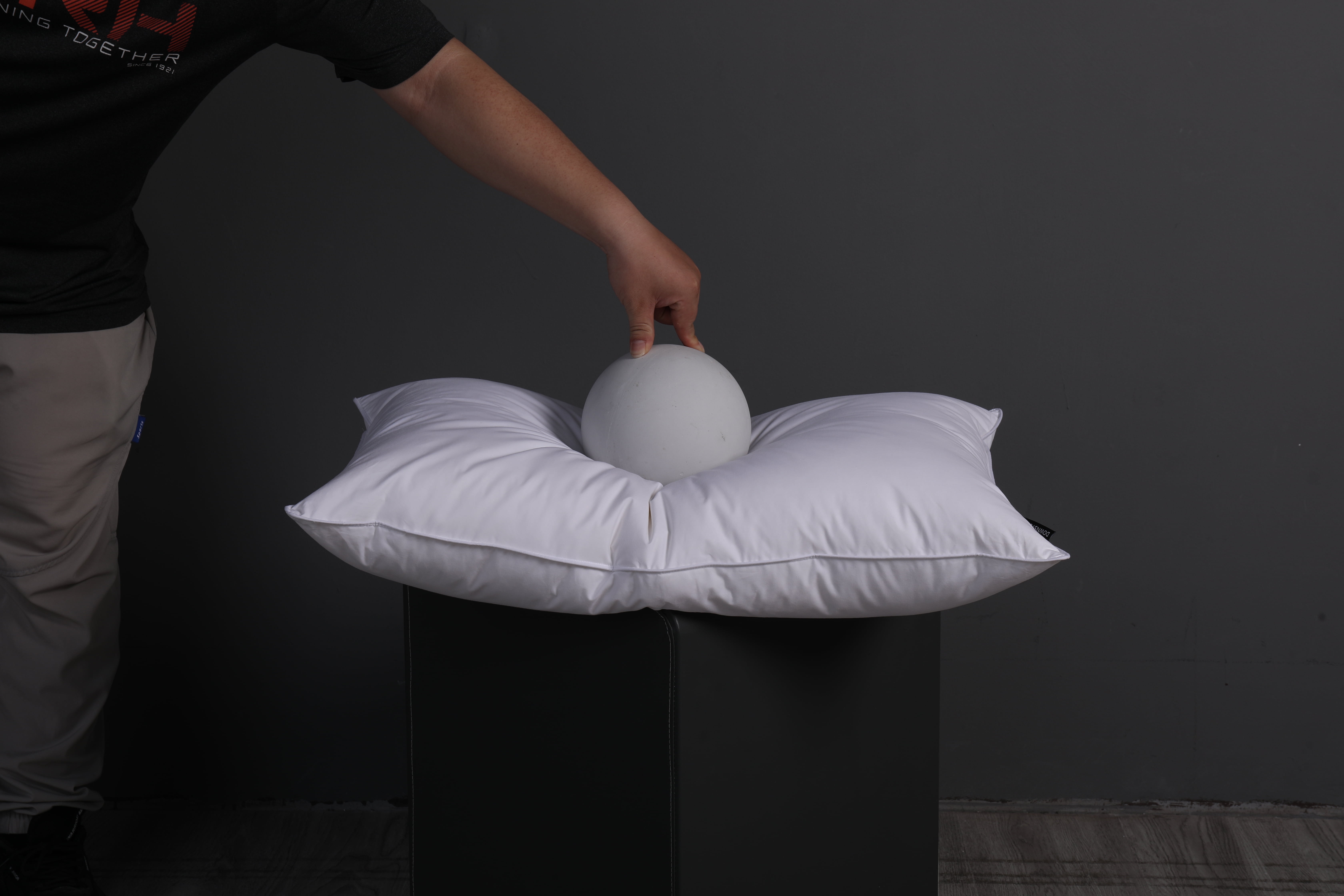 Howsheep Feather Down Pillows Set of 2, 100% Cotton Shell Gusseted ...