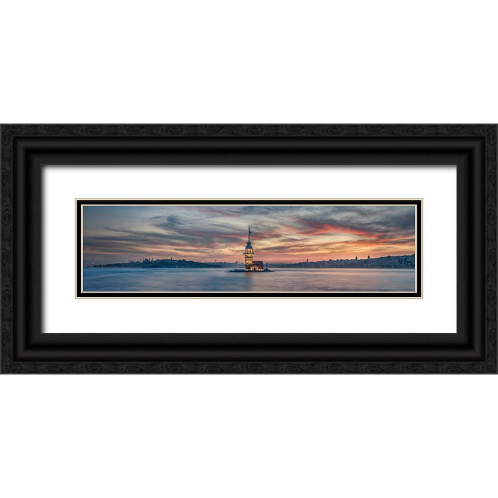 Hoxha, Rilind 18x8 Black Ornate Wood Framed with Double Matting Museum ...