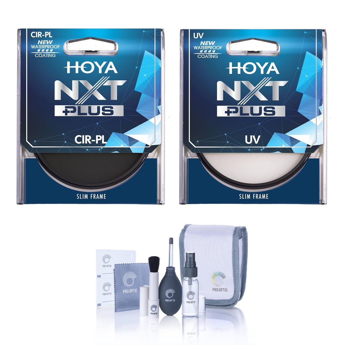 Hoya NXT Plus 77mm Multi-Coated Circular Polarizer and UV Lens Filter ...