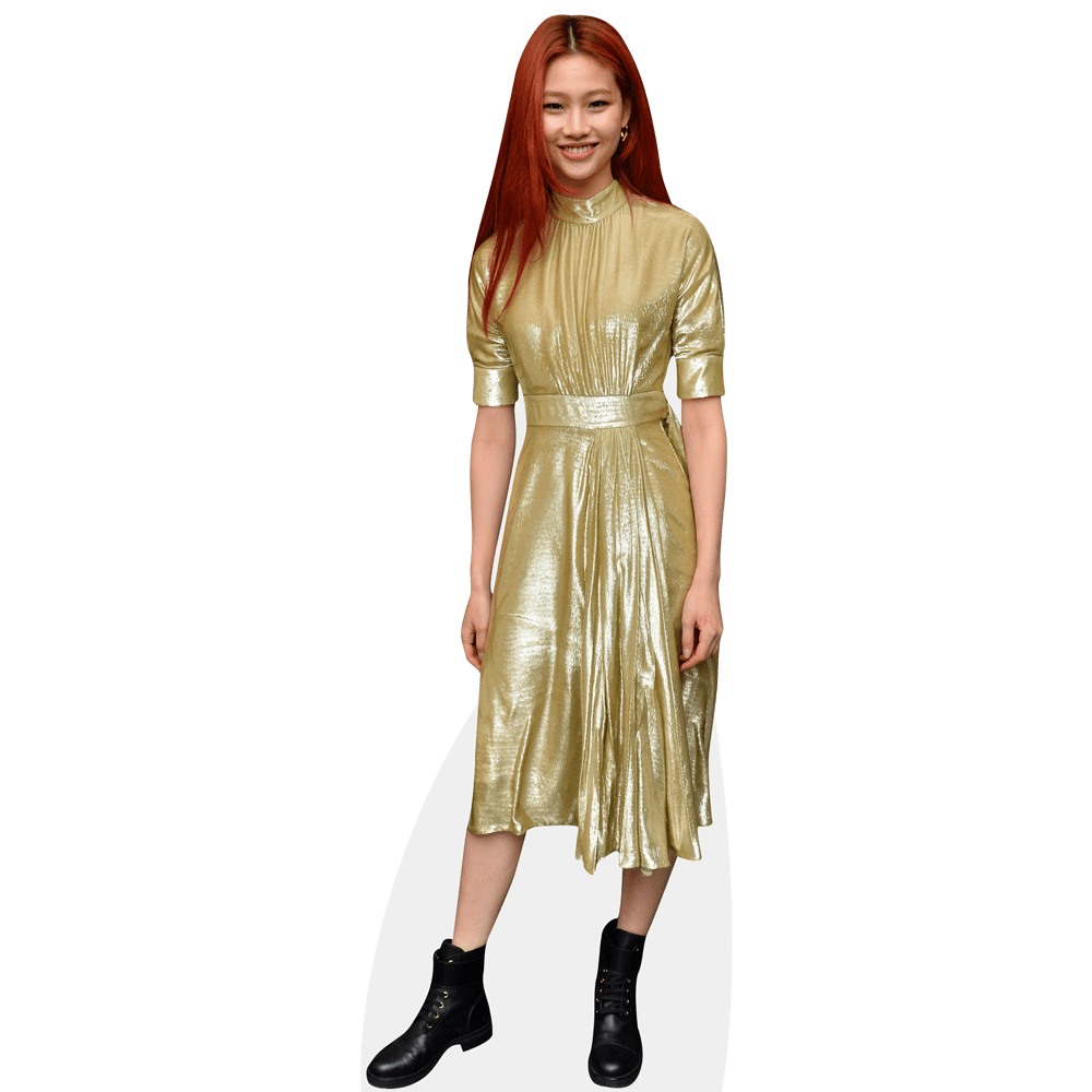 Hoyeon Jung (Gold Dress) Lifesize Cardboard Cutout Standee - Walmart ...