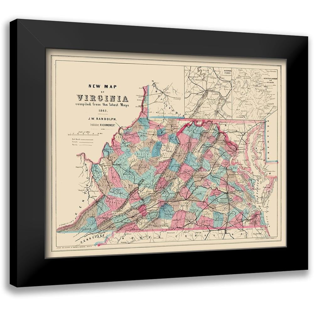 Hoyer 18x15 Black Modern Framed Museum Art Print Titled - Virginia ...