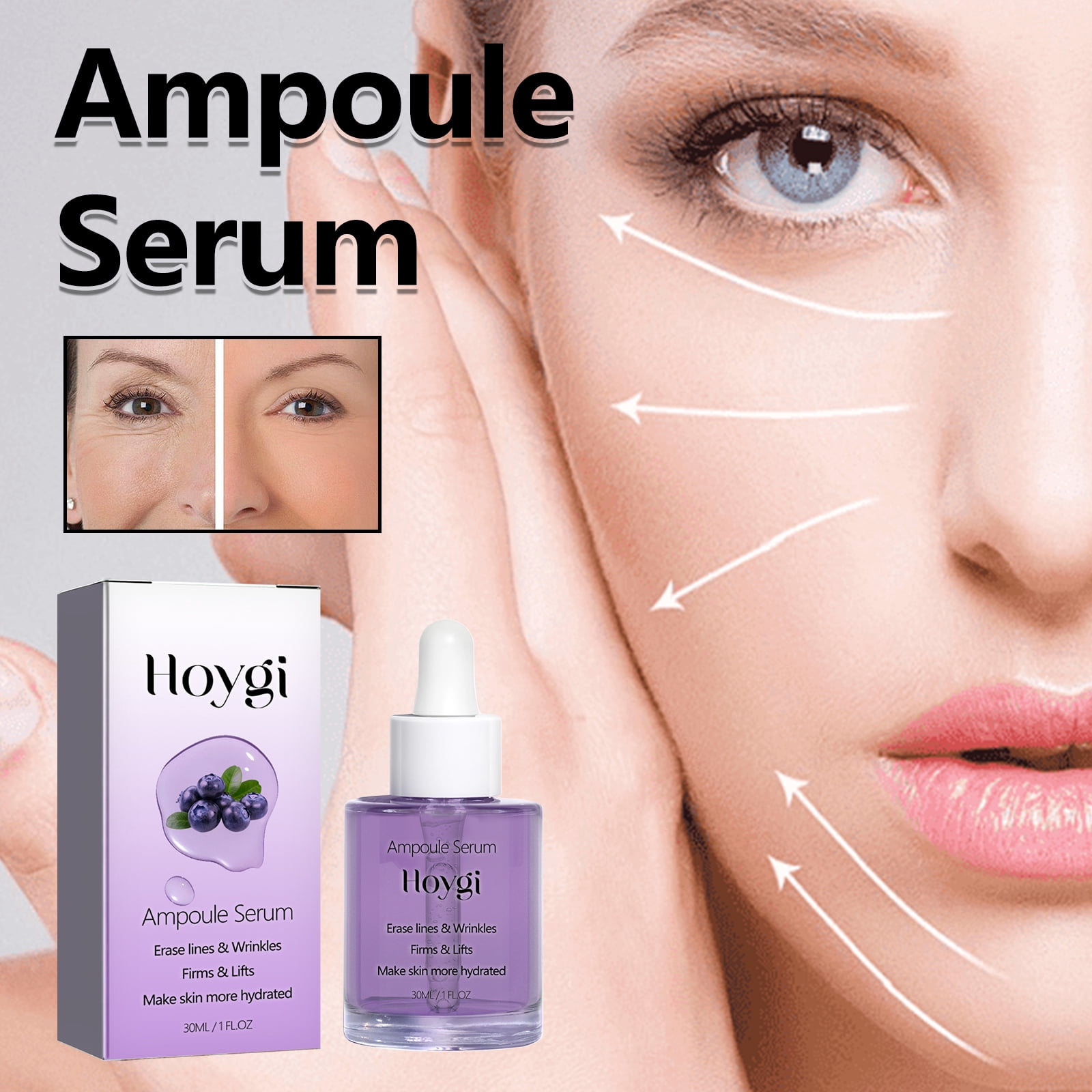 Hoygi Ampoule Serum, Firming And Softening Facial Wrinkles Anti-Wrinkle ...
