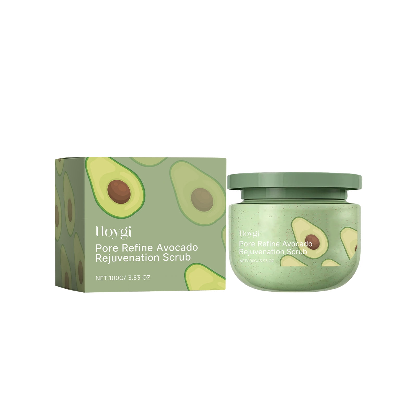 Hoygi Avocado Ice Cream Scrub, Full Body Cleanse Exfoliating Dead Skin ...
