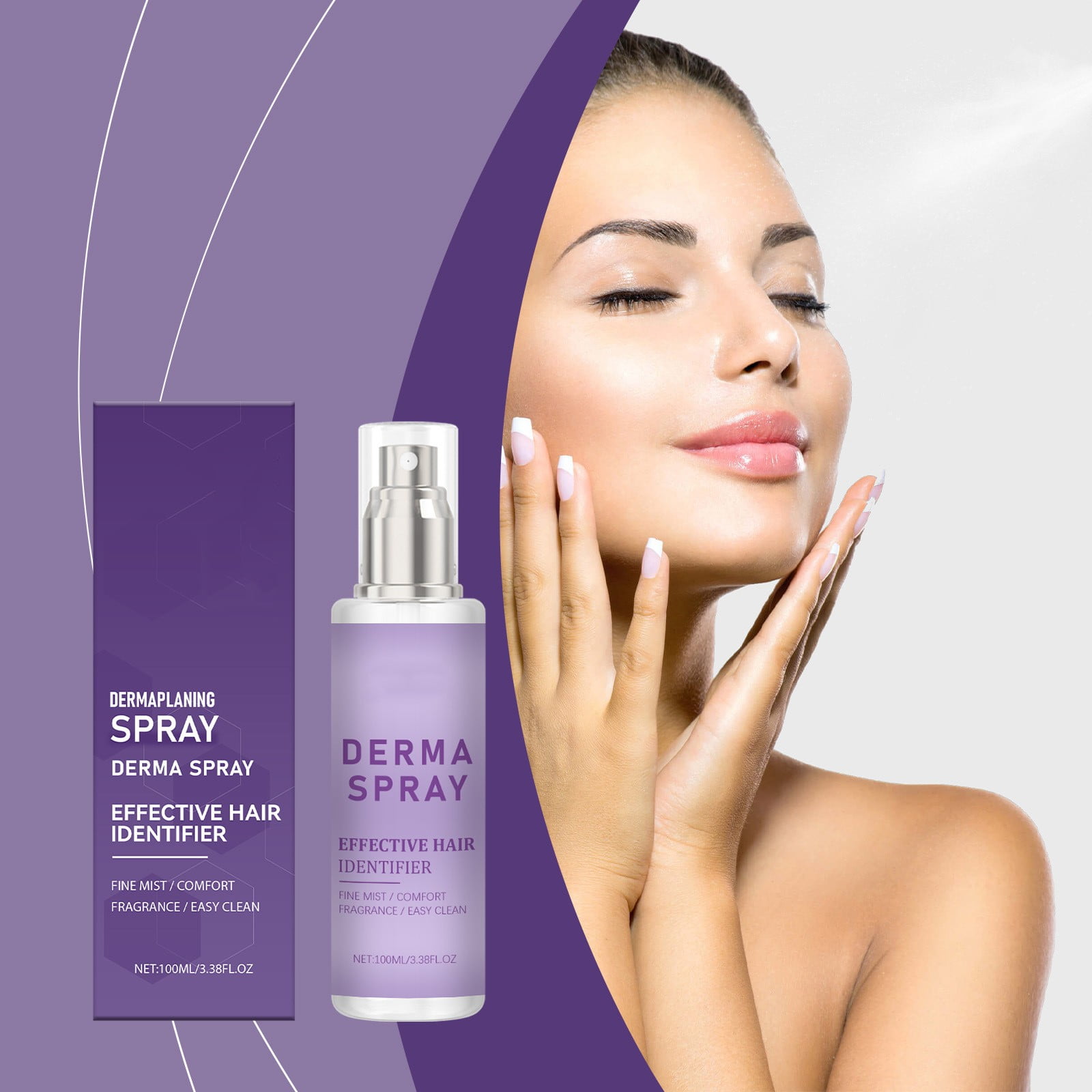 Hoygi Facial Hair Identifier Spray for Face Shaving – Dermaplane Spray ...