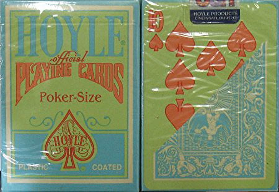 Hoyle Green Back Orange Pips Deck Playing Cards - Walmart.com
