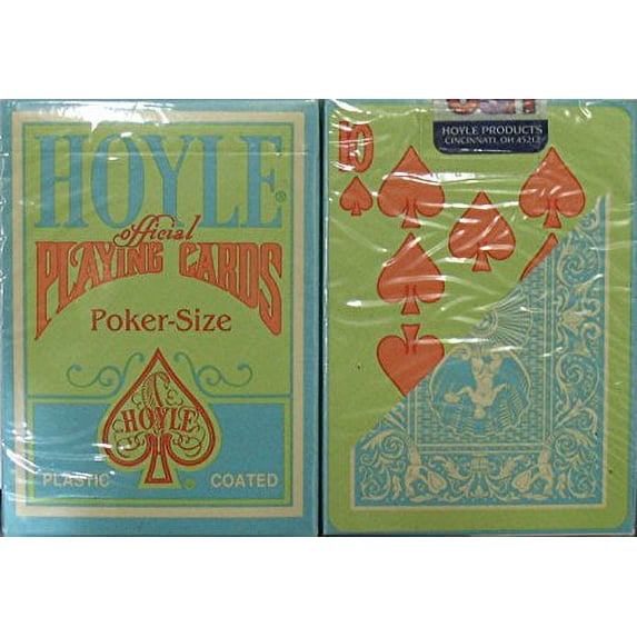 Hoyle Green Back Orange Pips Deck Playing Cards - Walmart.com