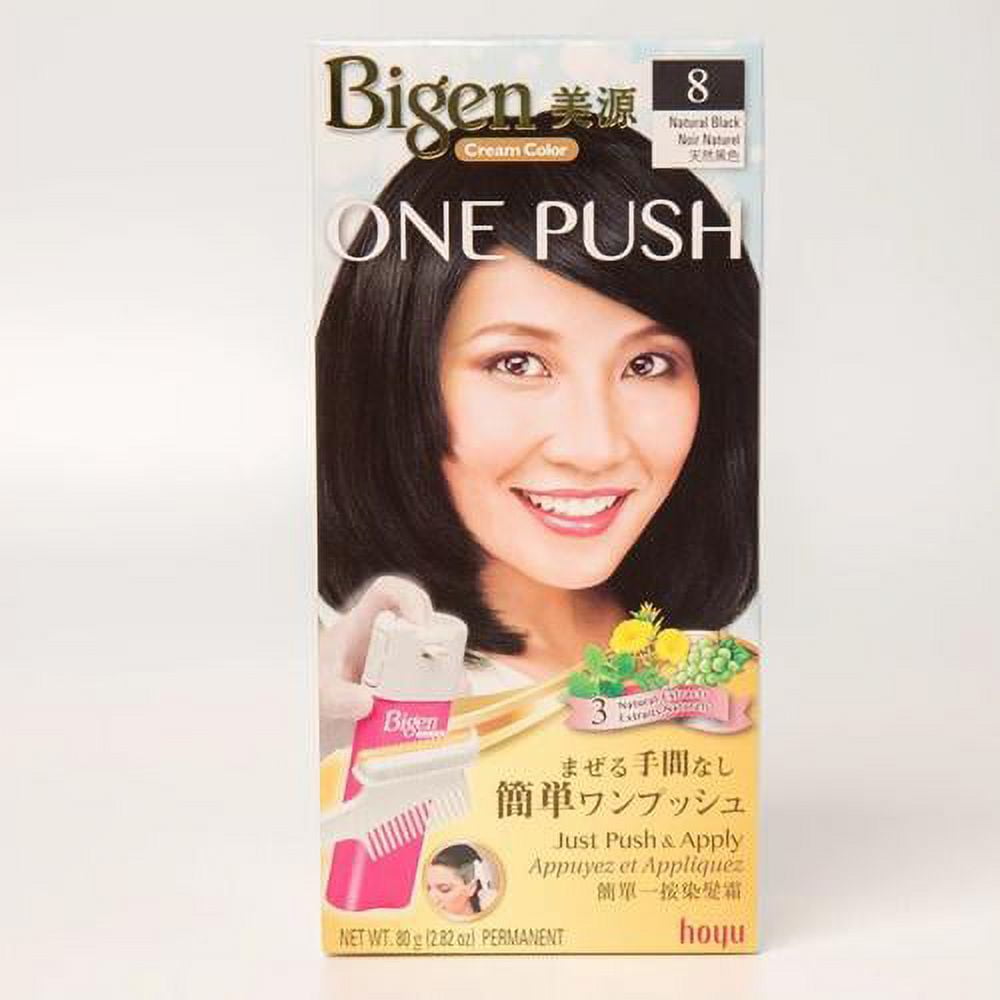 Bigen One Push Hair Color#8 Natural Black - Walmart.com