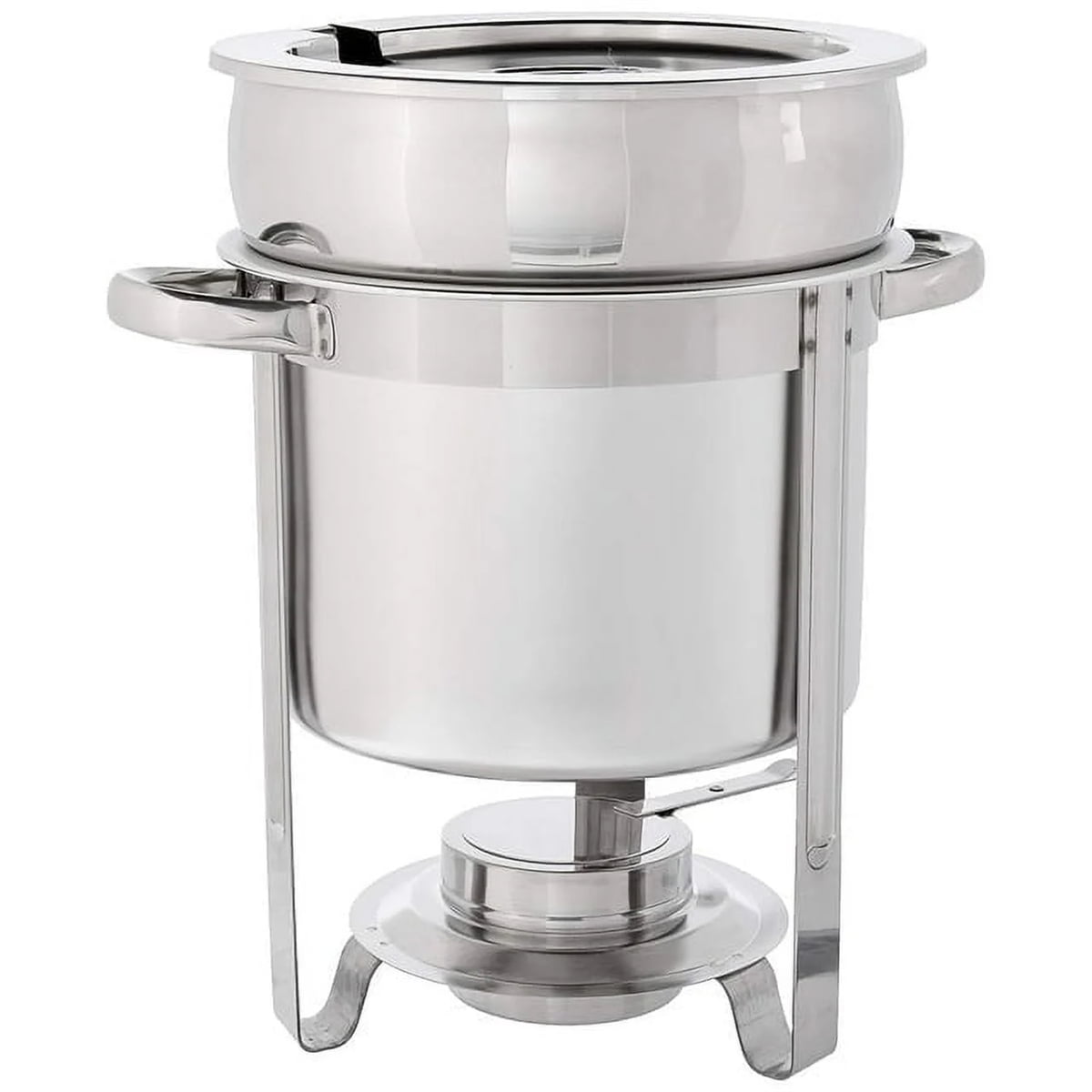 Hozodo Stainless Steel Soup Warmer 11-Quart Warmer Pot with Lid, Fuel ...