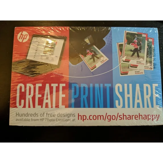 Hp Advance Create Print 4”X6” Photo Paper Pack Cards New Sealed ...