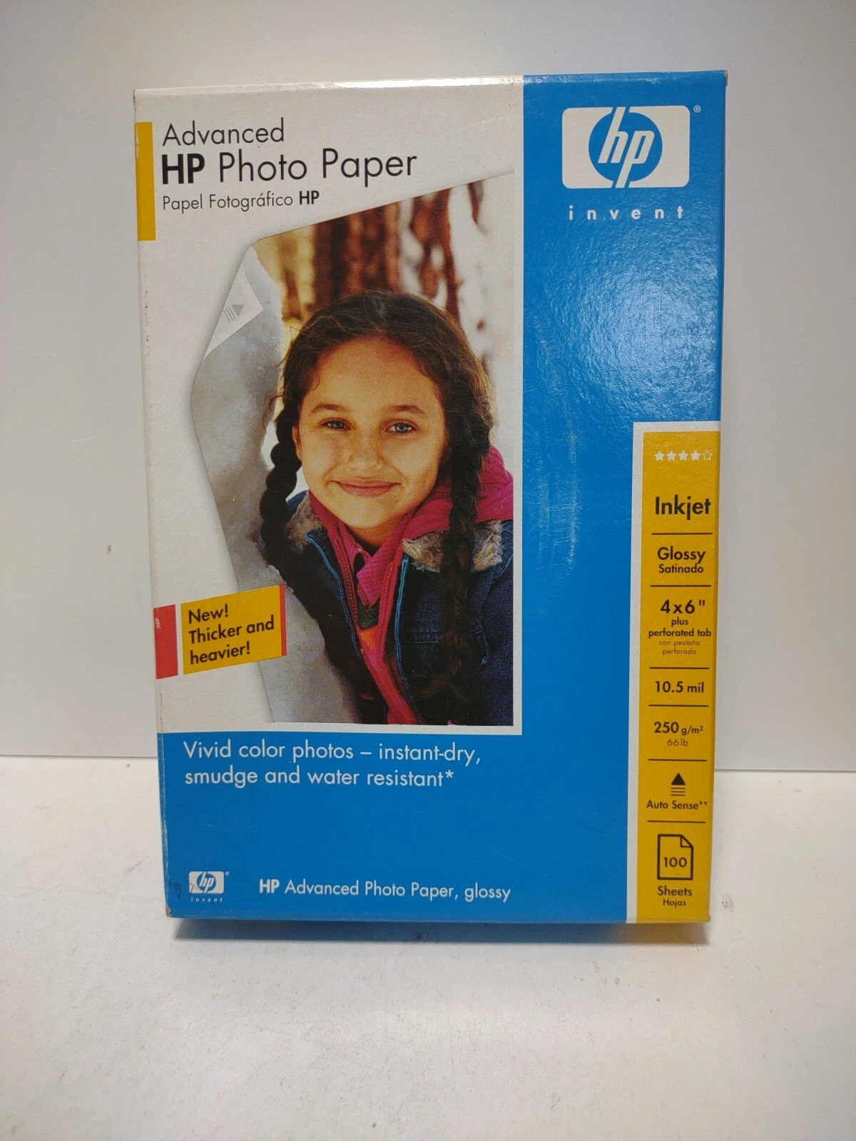 Hp Advanced Inkjet White Photo Paper - 4X6 Glossy - Q7906A - 100 Sheets ...