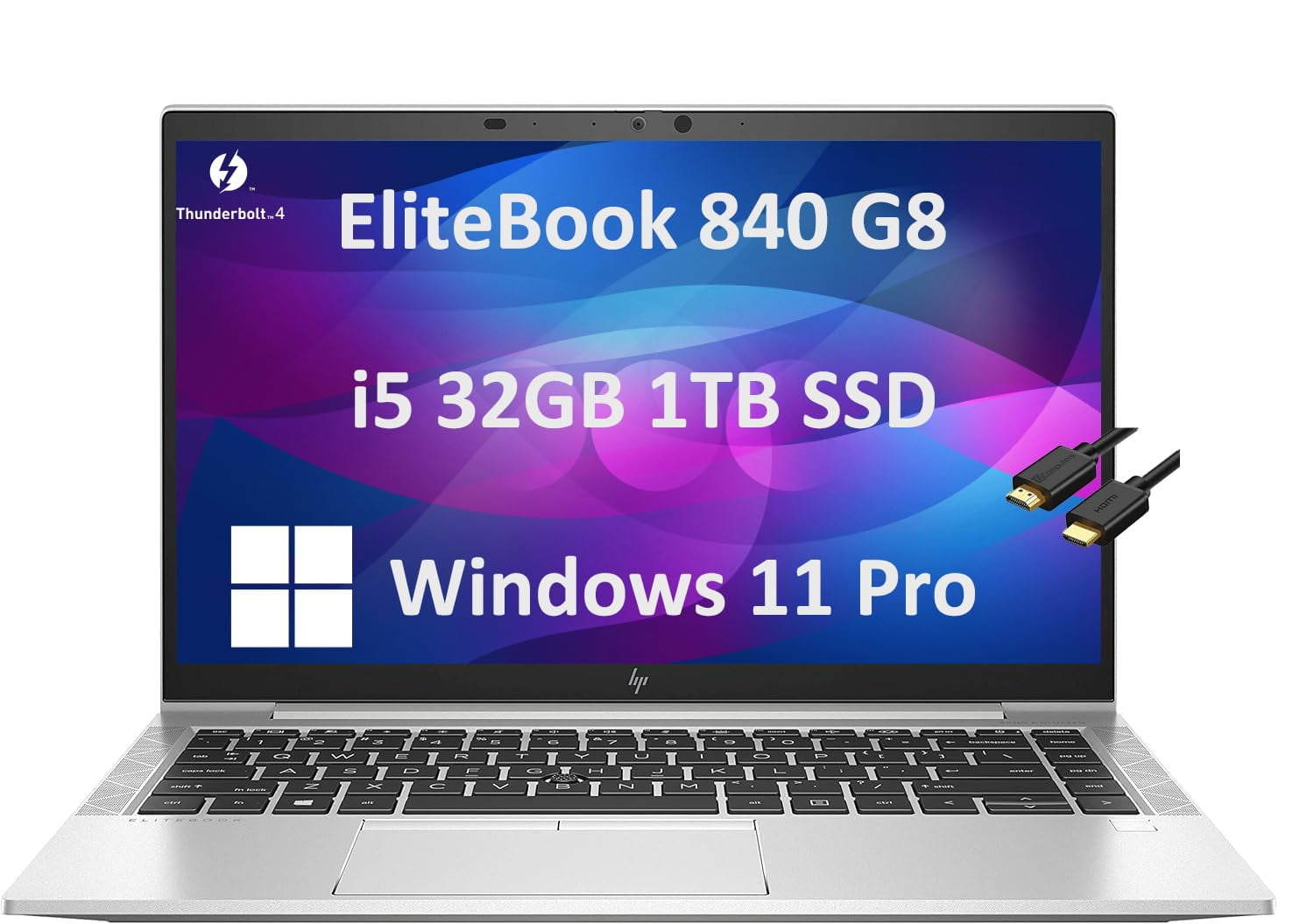 Hp EliteBook 840 G8 Business Laptop (14" Fhd, Intel 4-Core i5-1135G7, 32Gb Ram, 1Tb ssd ...
