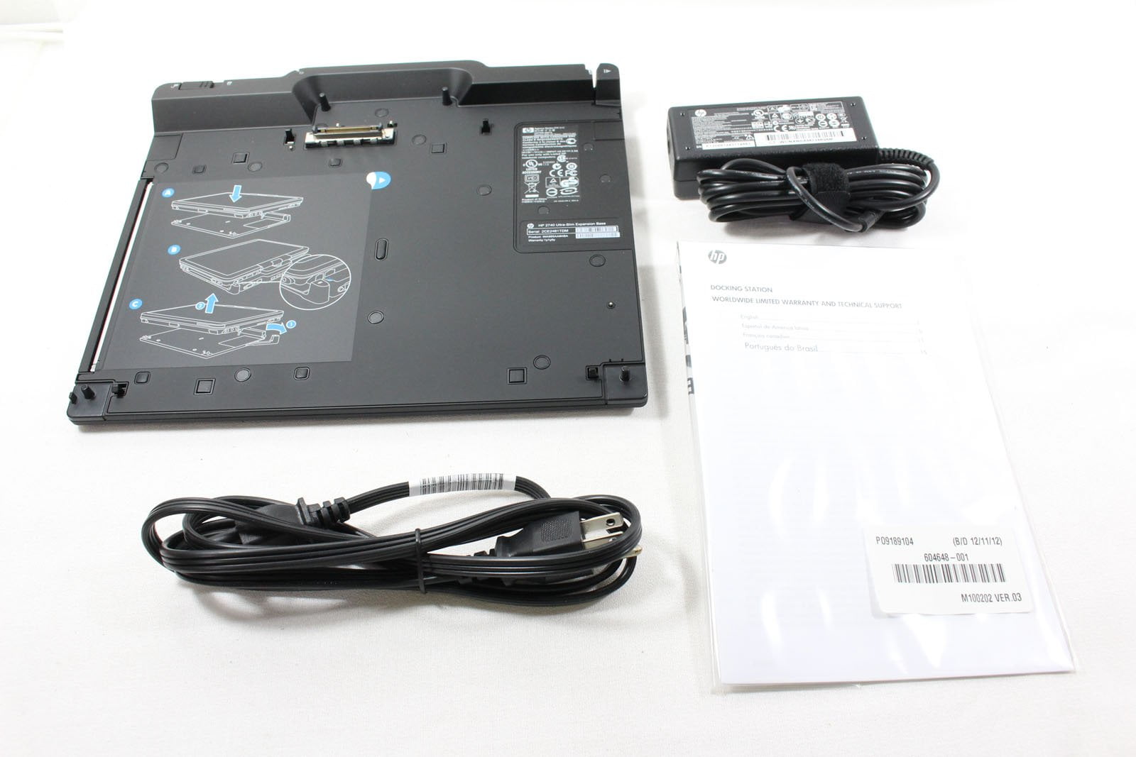 Hp Elitebook 2710p 2730p 2740p 2760p Slim Expansion Base 606172-001 ...