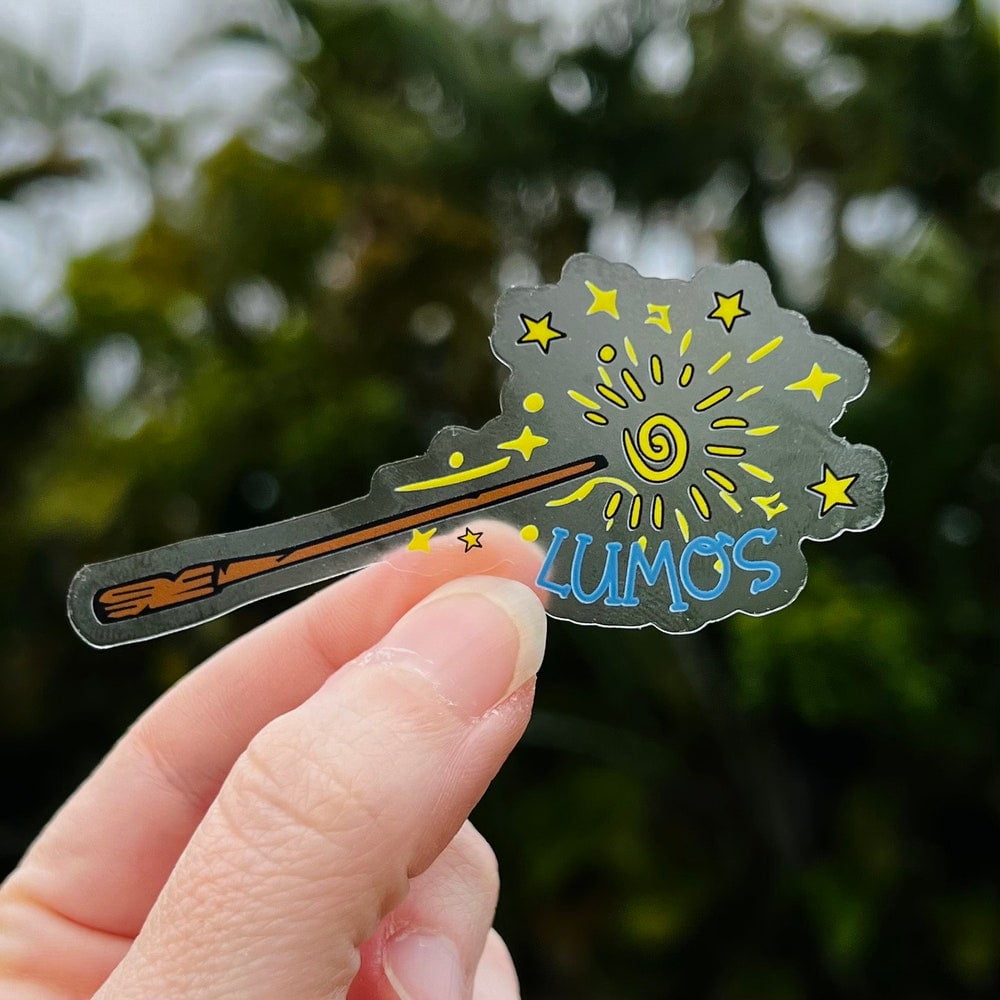 Hp Lumos Light Spell Casting Transparent Sticker Great For Water ...
