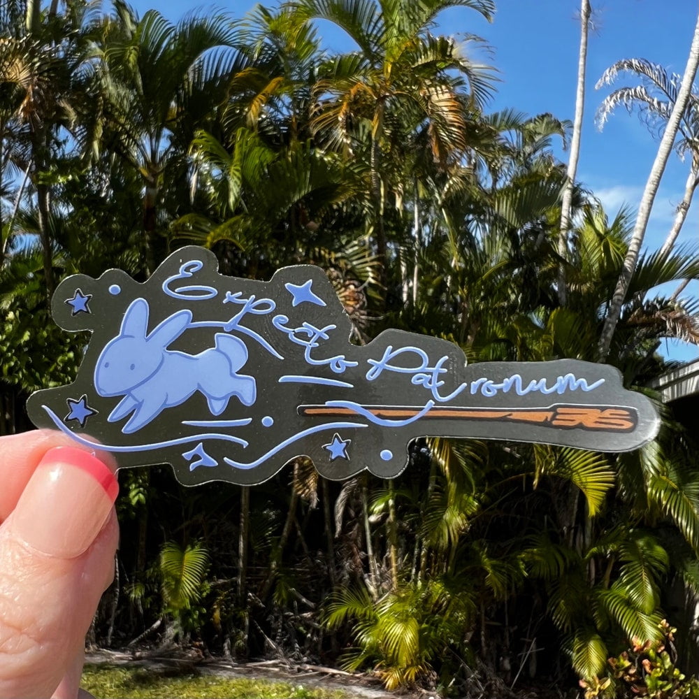 Hp Luna Bunny Rabbit Patronis Spell Casting Transparent Sticker Great ...