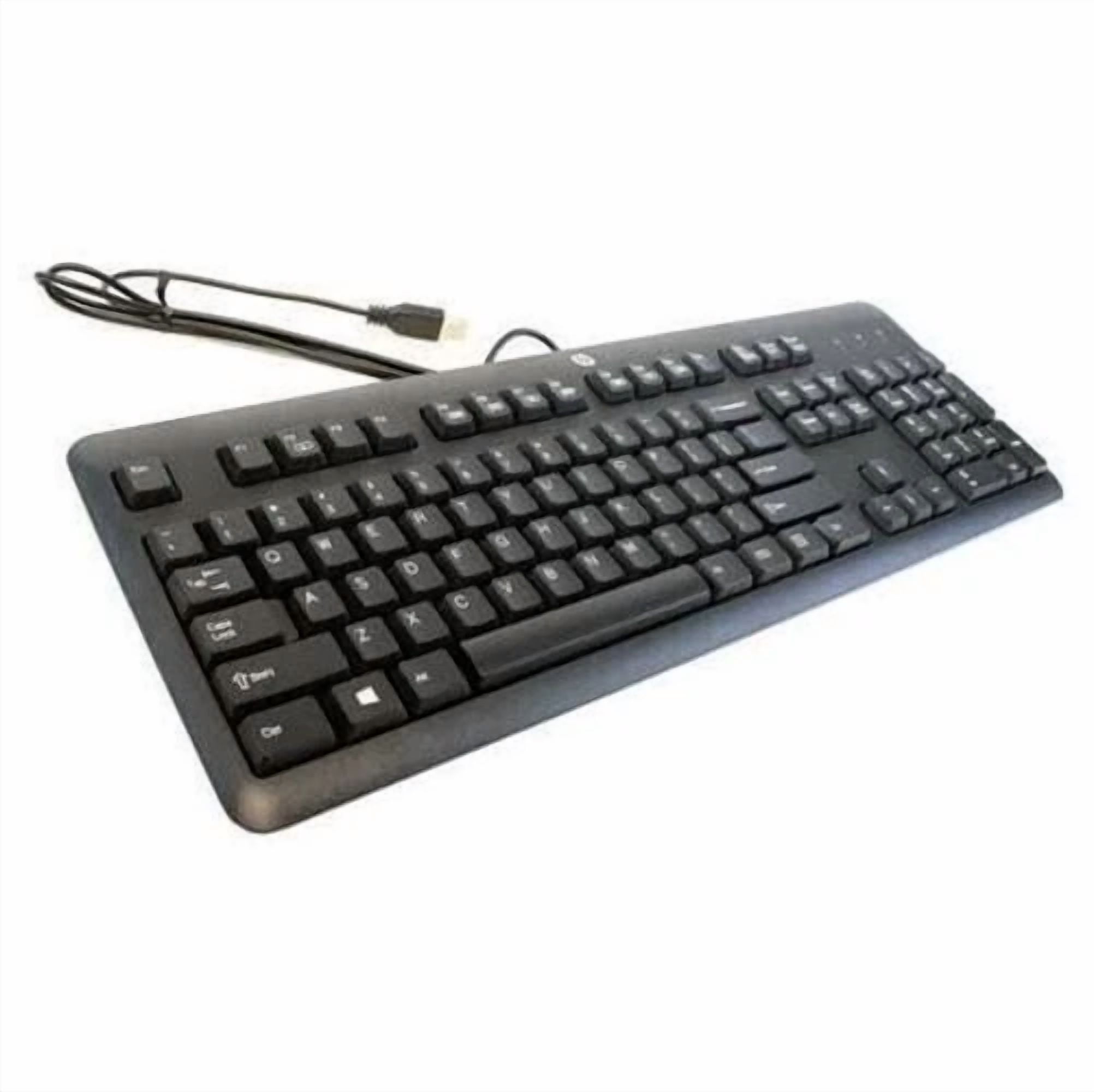 Hp Wired Black Standard Usb Keyboard 672647-003 - New - Walmart.com