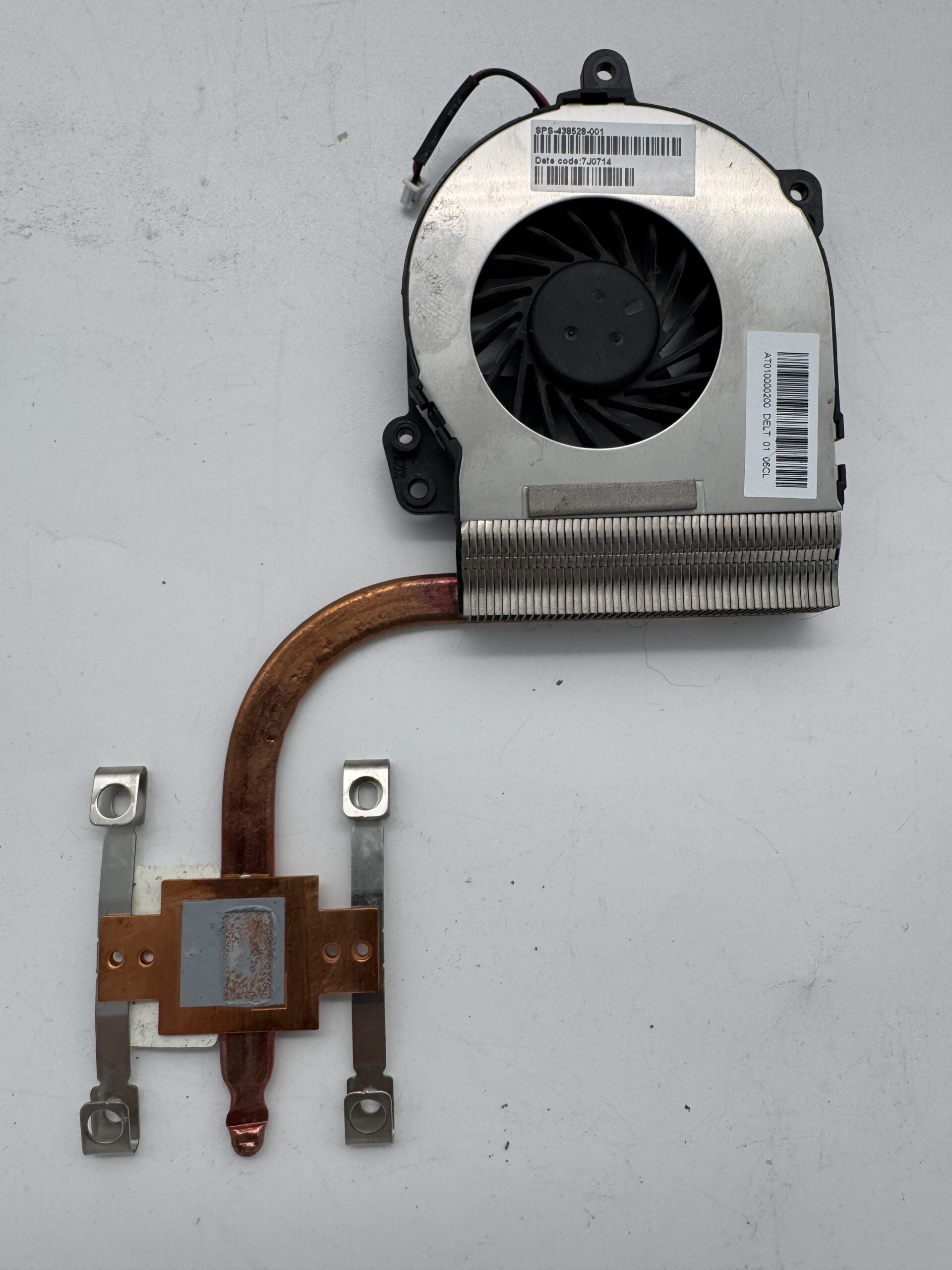 Hp laptop cpu heatsink & cooling fan,438528-001,438529-001, dc05v,032a ...