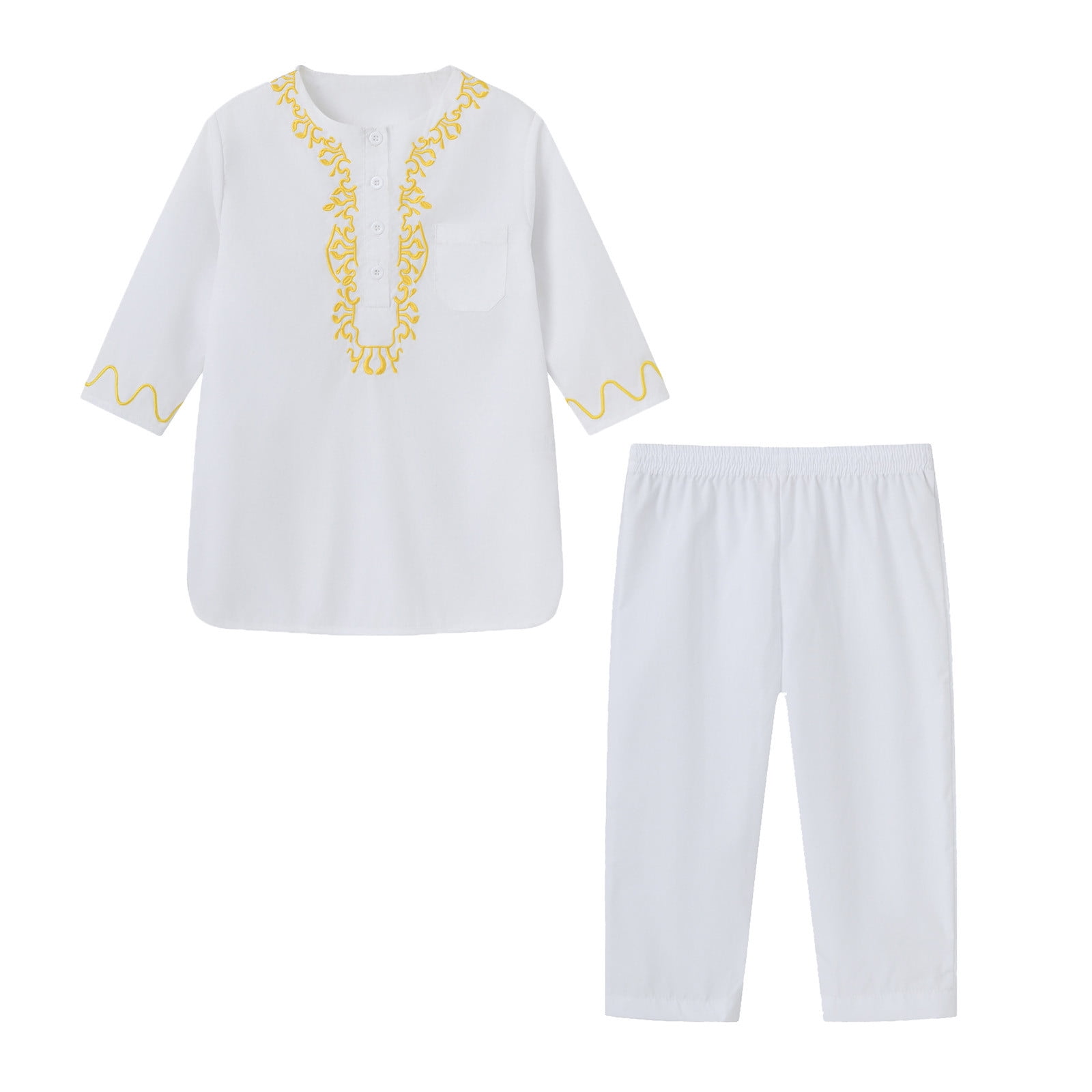 Hpapadks Baby Boy Outfits Boys Long Sleeve Robe Suit Ational Teenage ...