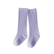Hudson Baby Infant Girl Cotton Rich Newborn and Terry Socks, Stripes ...