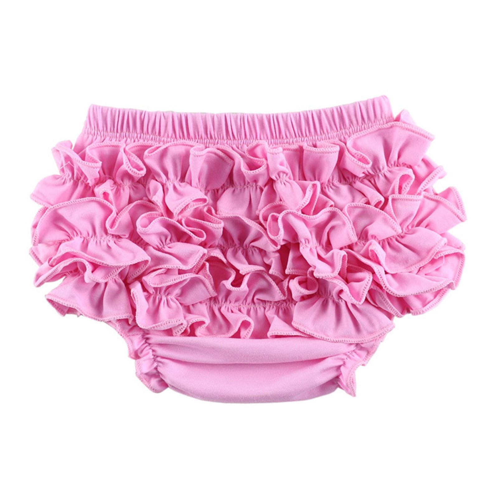 Hpapadks Girls Underwear Baby Girl Ruffle Solid Color Covers Daily ...