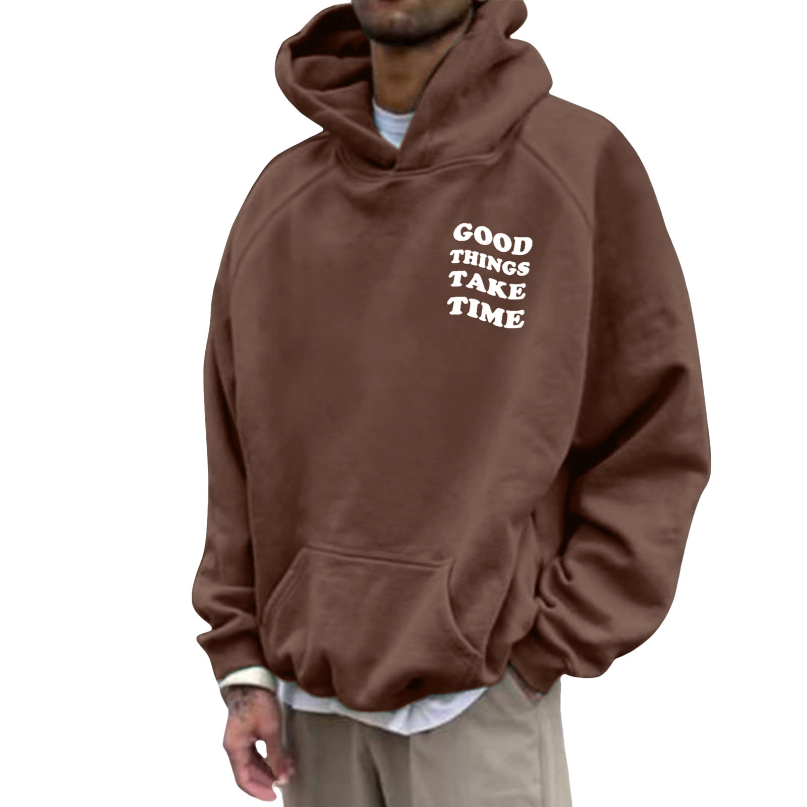Hpapadks Hoodies for Men Oversize Hoodies Pullover with Vintage Flower ...