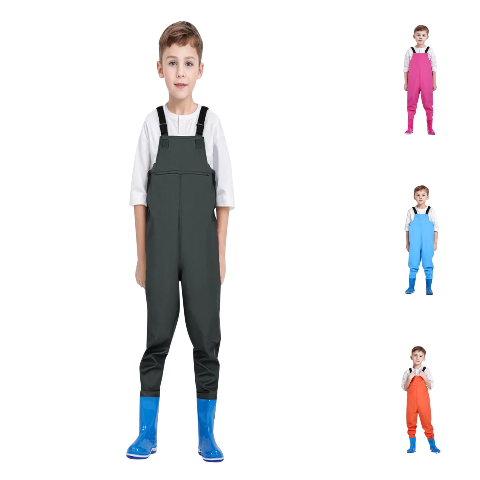 Hpapadks Kids Chest Waders - Girls' Fishing Waders with Rain Boots ...