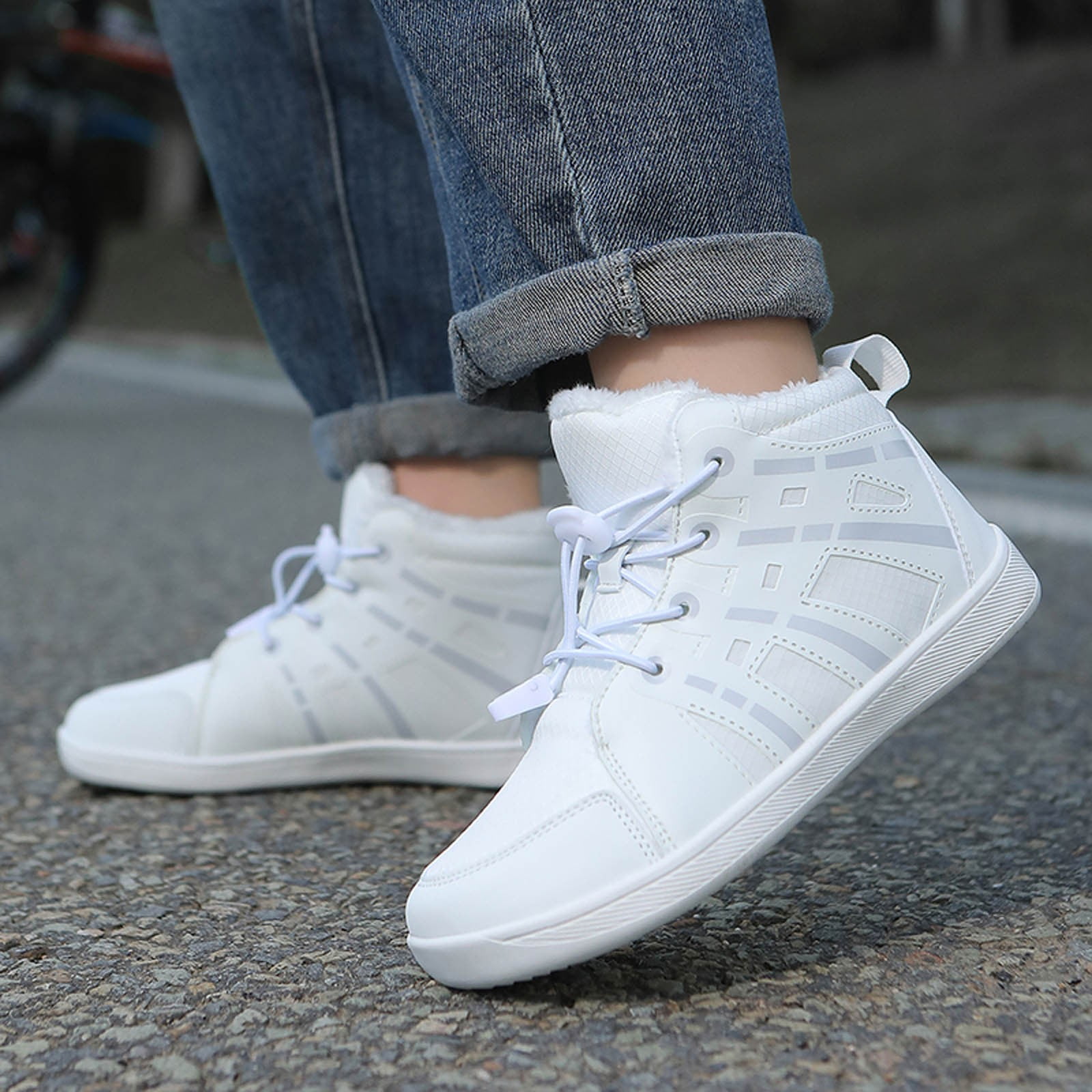 Hpapadks Kids Snow Boots Winter Faux Lined Snow Shoes Warm Comfortable ...