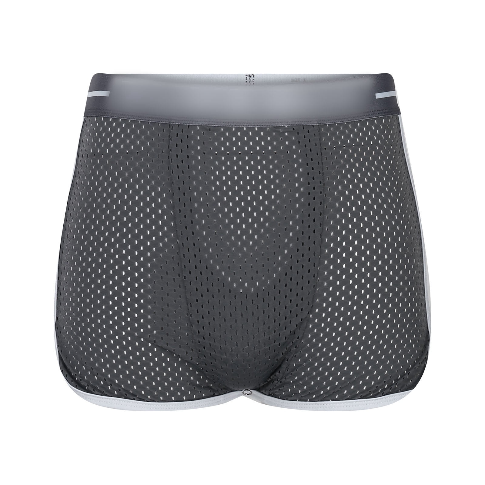 Hpapadks Men’s Underwear Mesh Ice Silk Shorts Elastic Waistband Daily ...