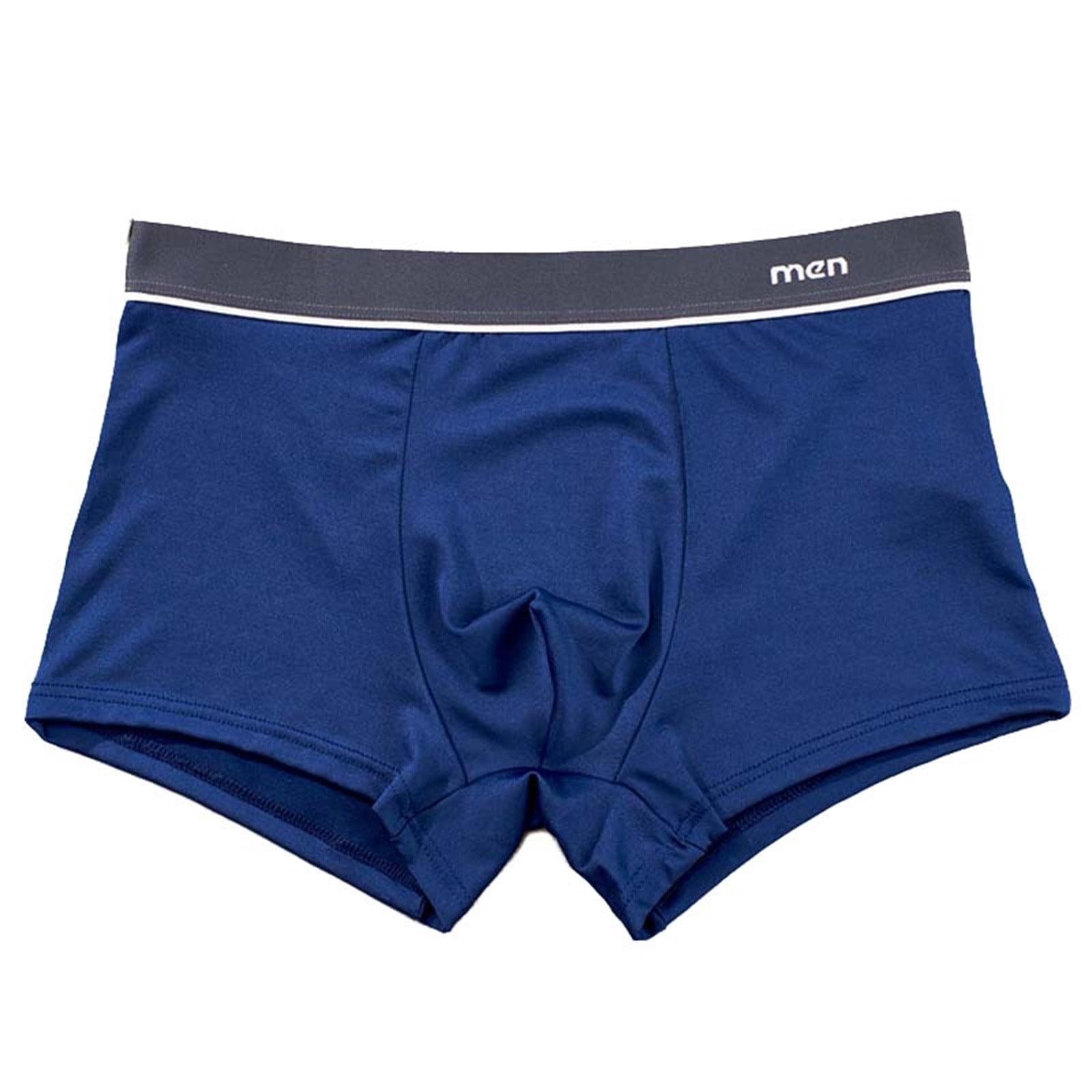 Hpapadks Men’s Underwear New Solid Color Underwear Steady Flat Four ...