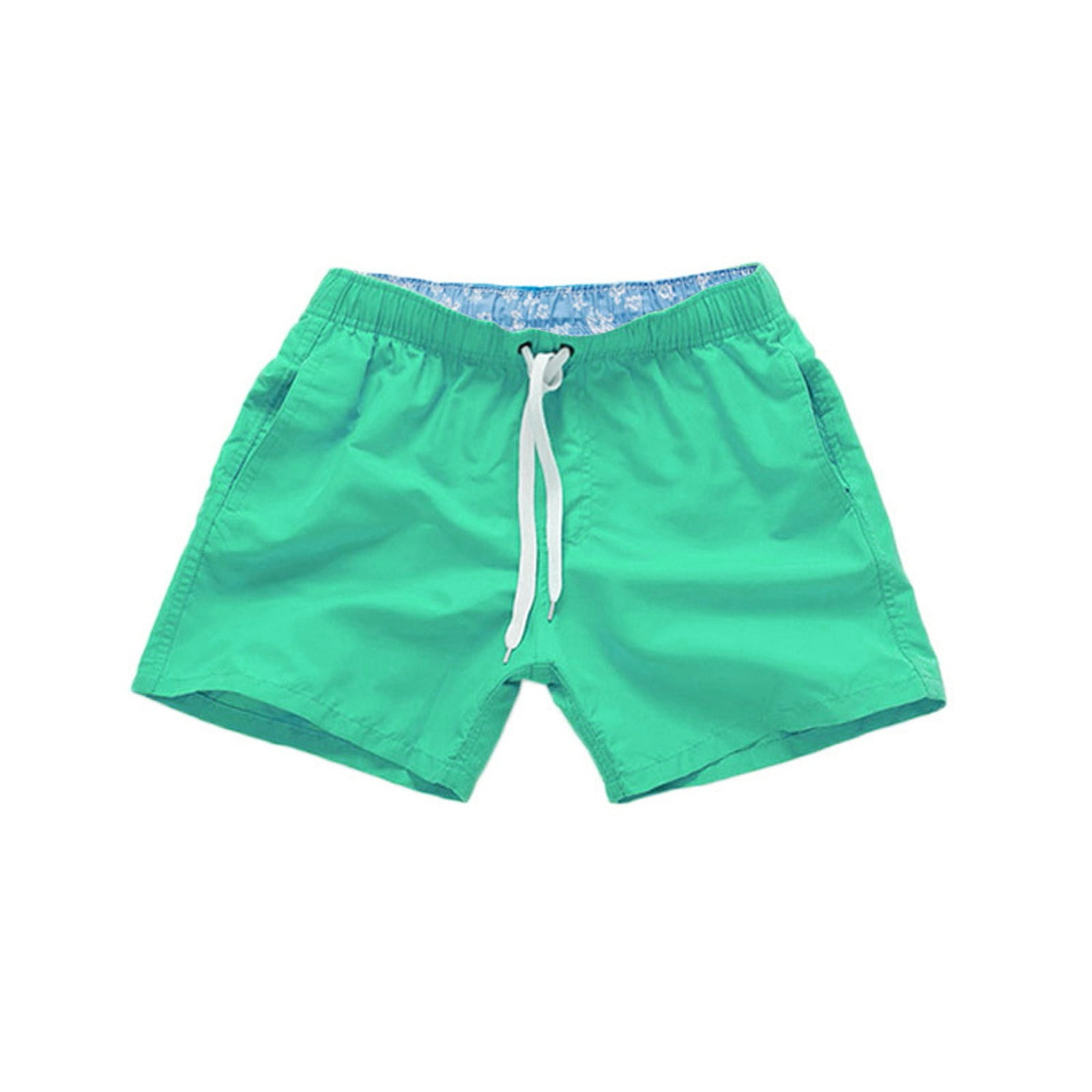 Hpapadks Mens Swim Trunks Summer Beach Loose Quick Dry Three Quarter ...