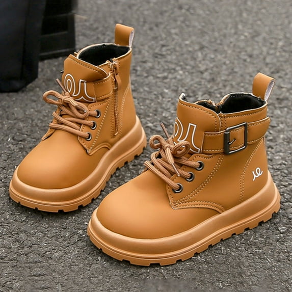 Hpapadks Snow Boots for Boys Spring and Fall Short Booties English ...