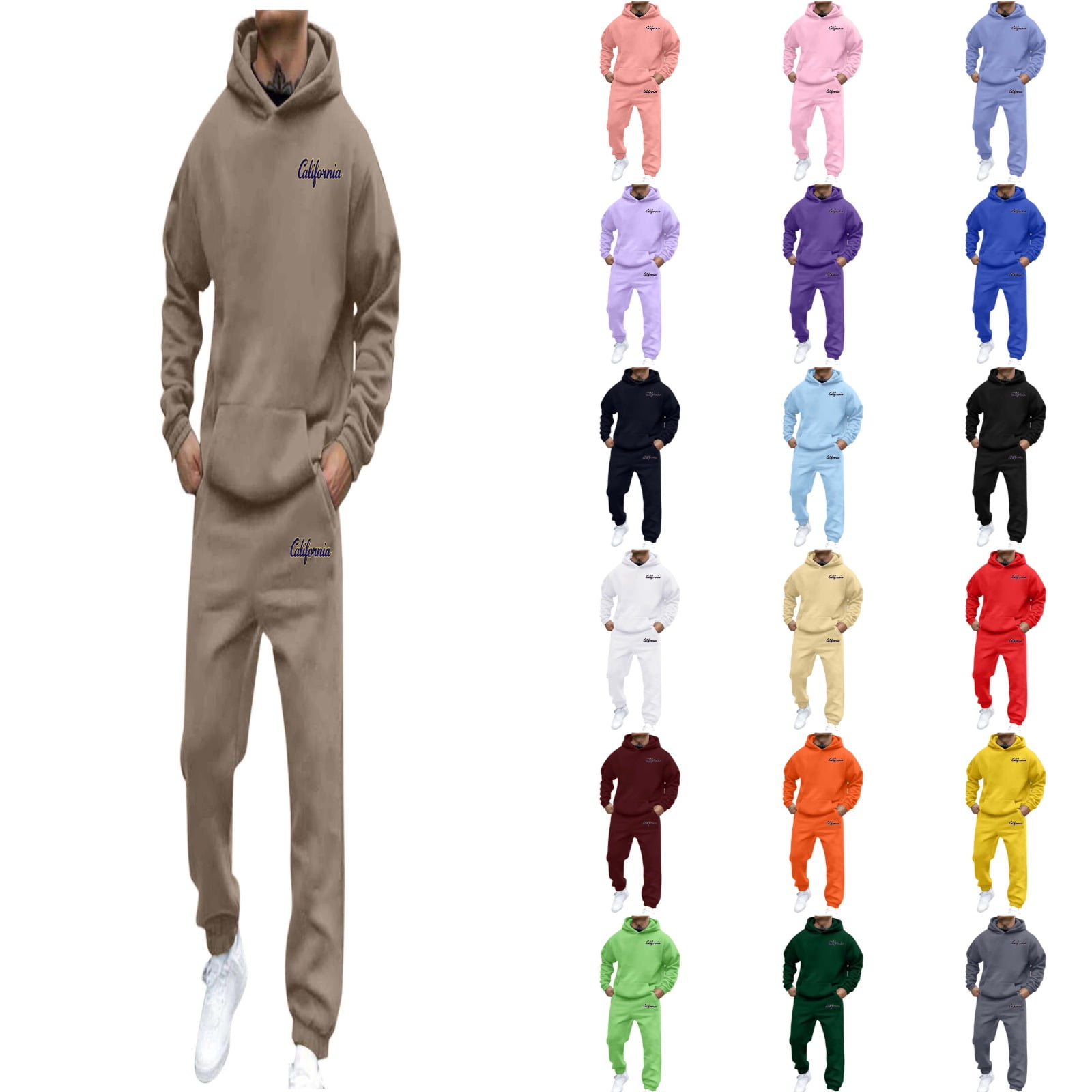 Hpapadks Sweat suits men Tracksuits 2 Piece sets Athletic Jogging suits ...