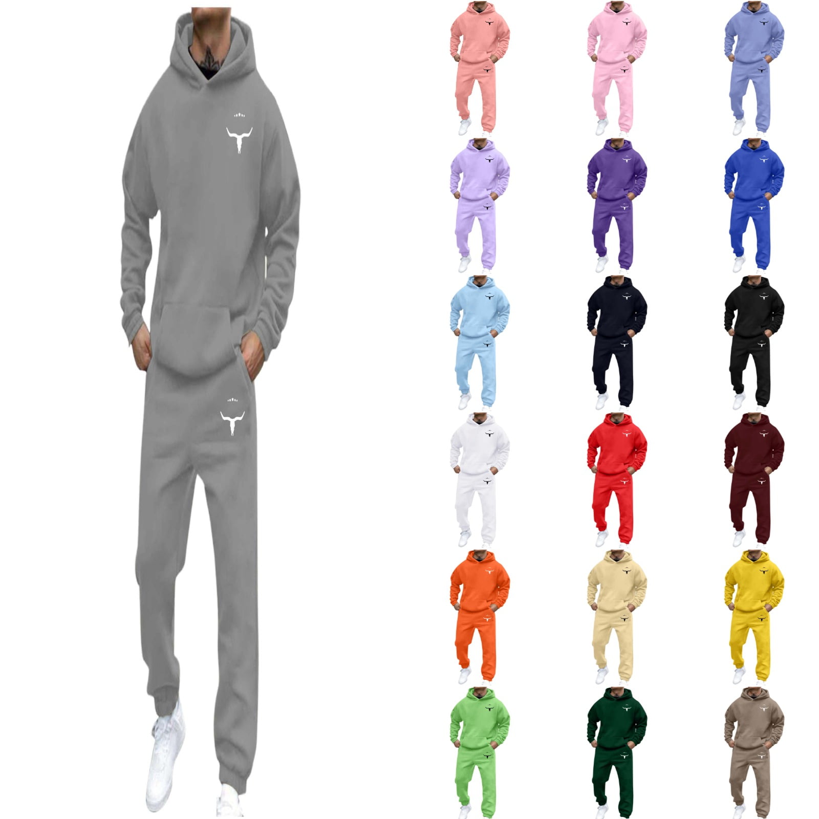Hpapadks Sweat suits men Tracksuits 2 Piece sets Athletic Jogging suits ...