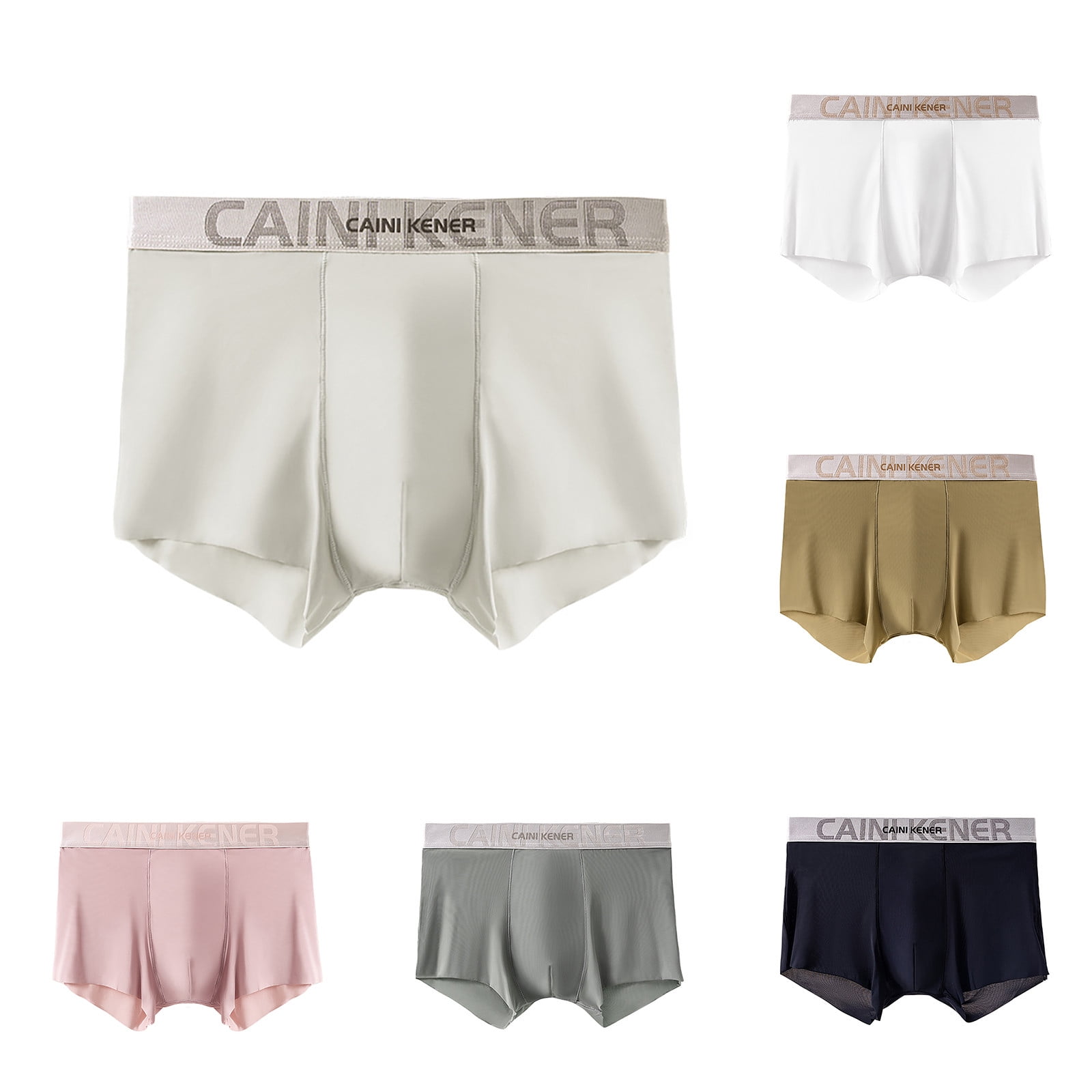 Hpapadks Underwear for Men Pack Ice Silk Boxers Classic Stretchy with ...