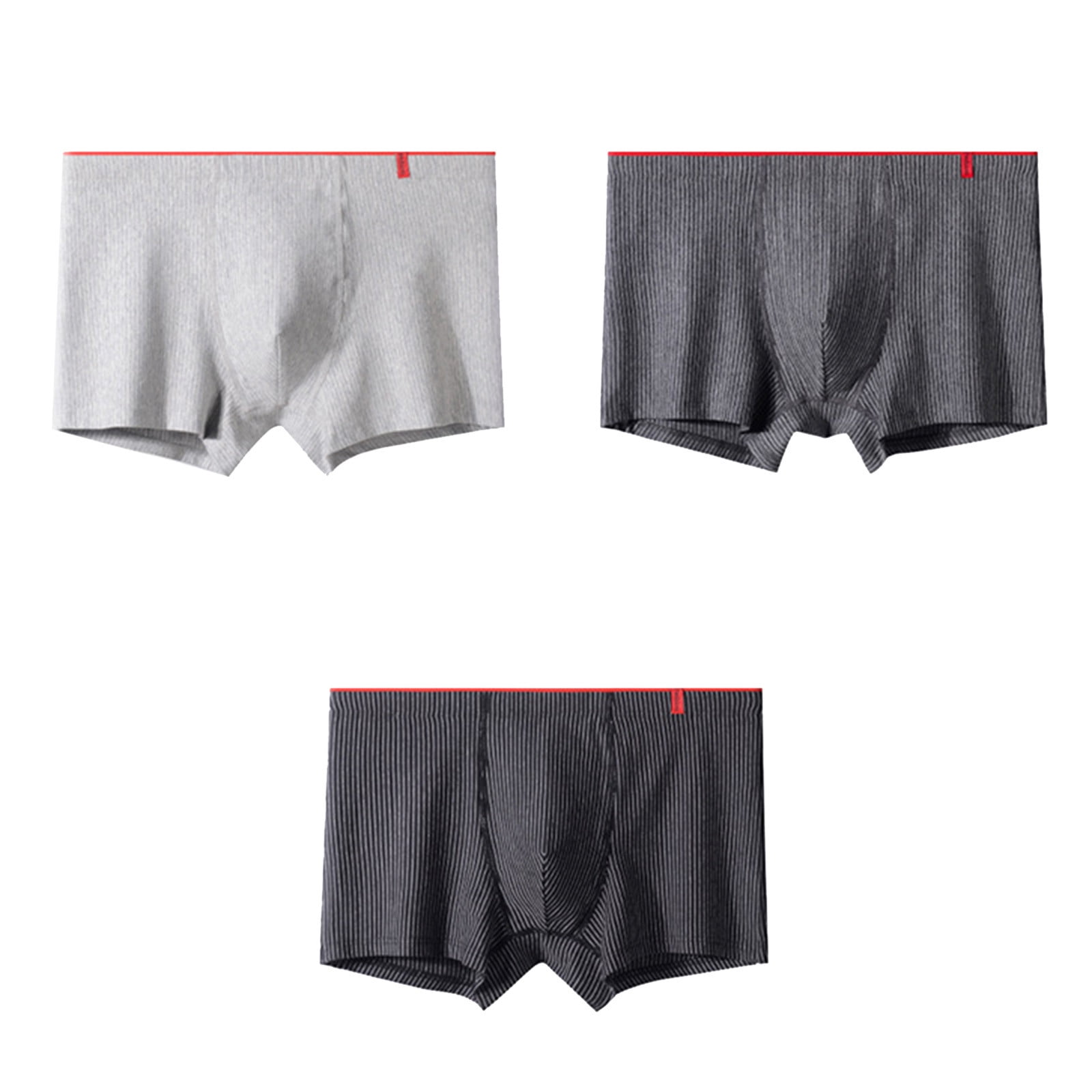 Hpapadks Underwear for Men Solid Seamless Striped Cotton Non-Marking ...