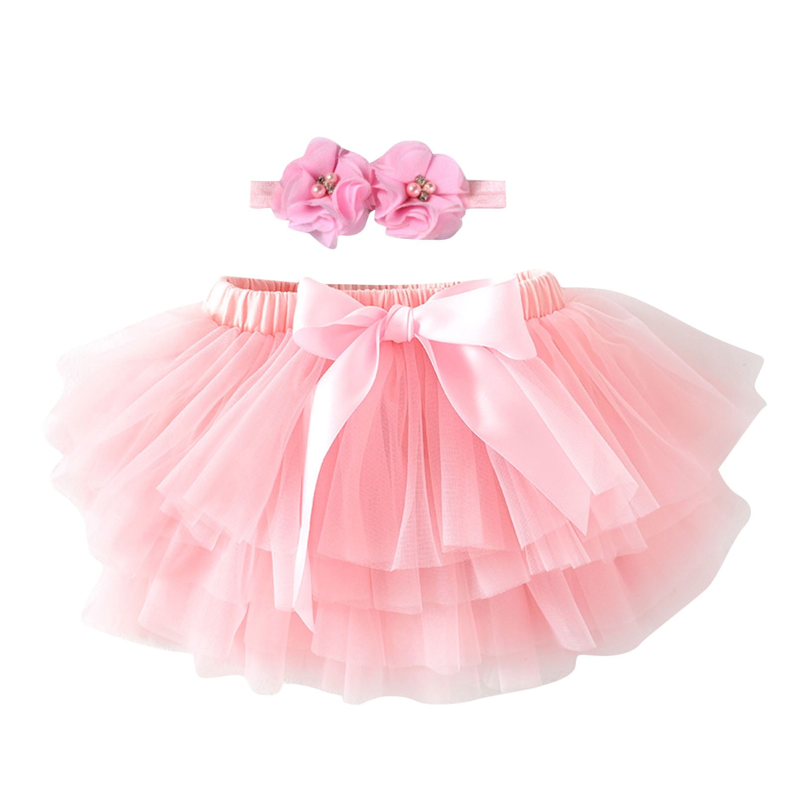 Hpgjzj Baby Girl Tutu Skirt with Diaper Cover Toddler Girls Tulle ...