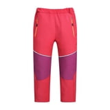Hpgjzj Boys Girls Fleece Lined Softshell Waterproof Hiking Pants Kids ...