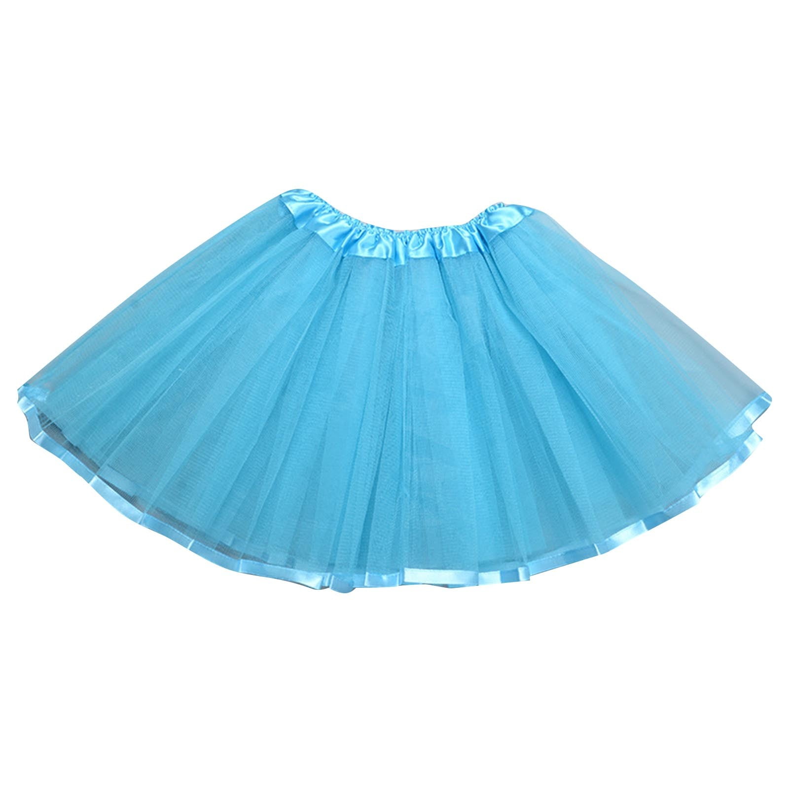 Hpgjzj Girl Tutu Skirt 3 Layers Tulle Petticoat Fluffy Princess Ballet ...