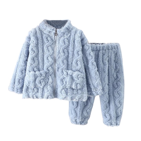 Hpgjzj Girls Fleece Pants Sets Fuzzy 2 Piece Outfits Full Zip Up ...