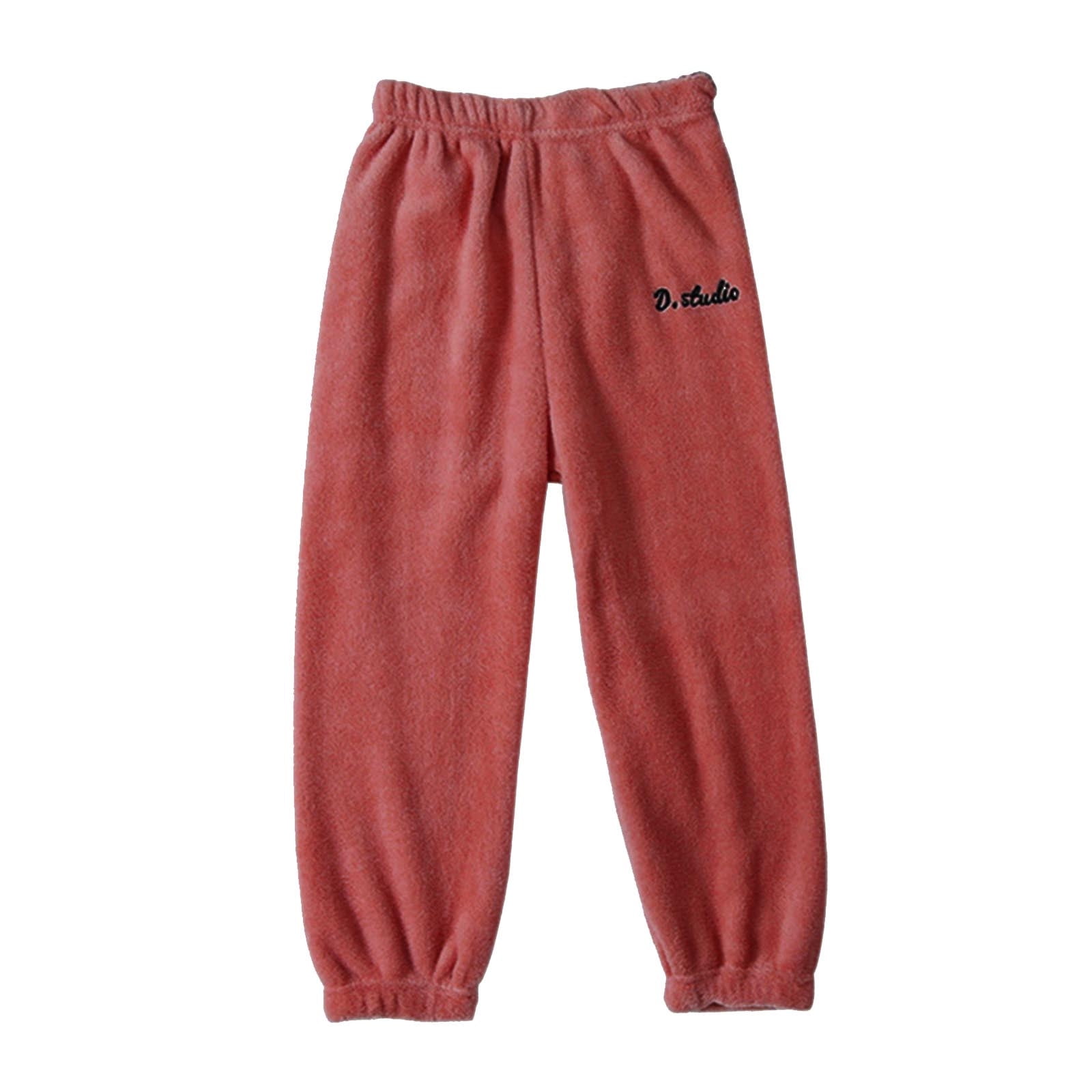 Hpgjzj Kids Fleece Pajama Pants Casual Trendy Elastic Waist Ankle ...