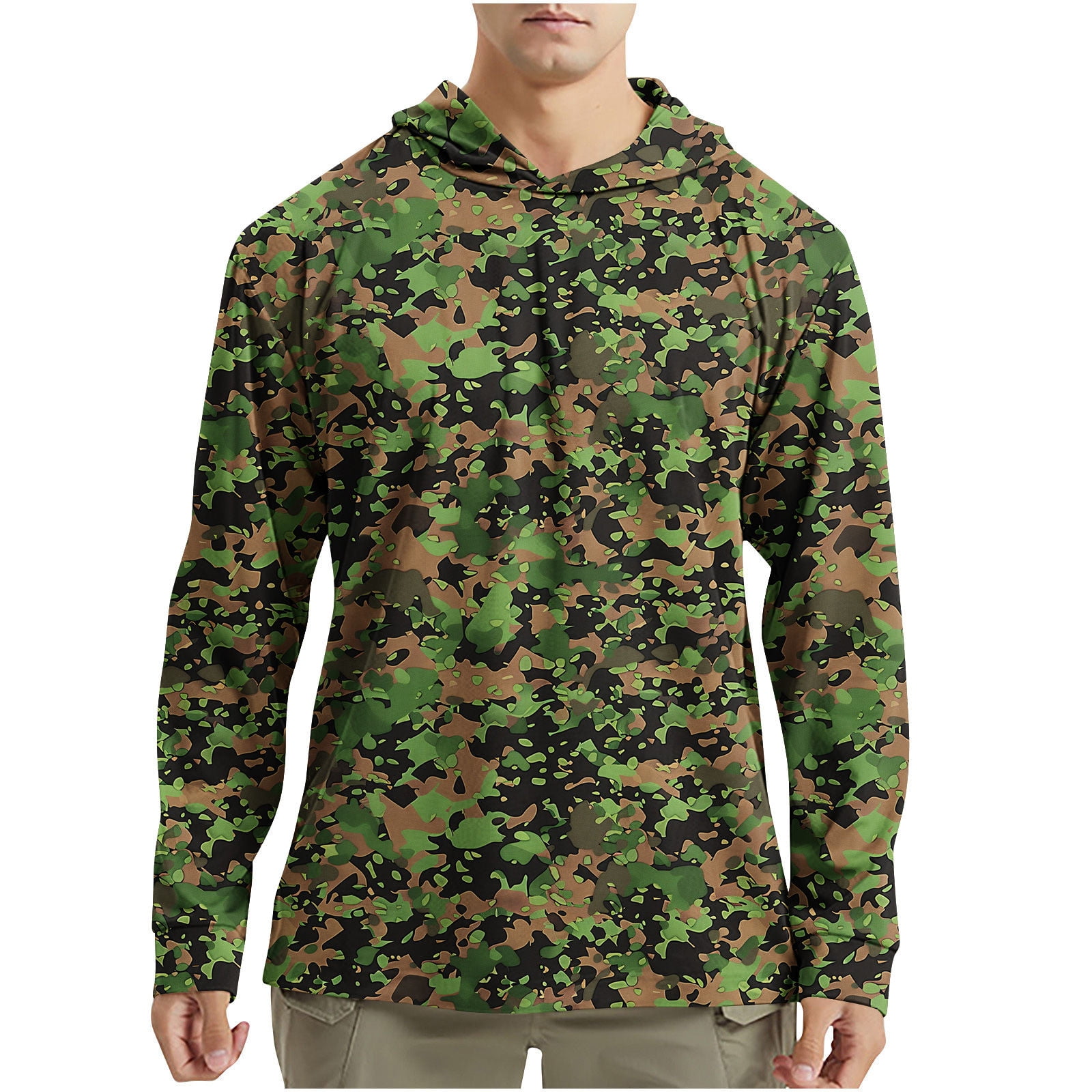 Hpgjzj Men’s Hunting Camo Shirt Lightweight, Camouflage Shirts for Men ...