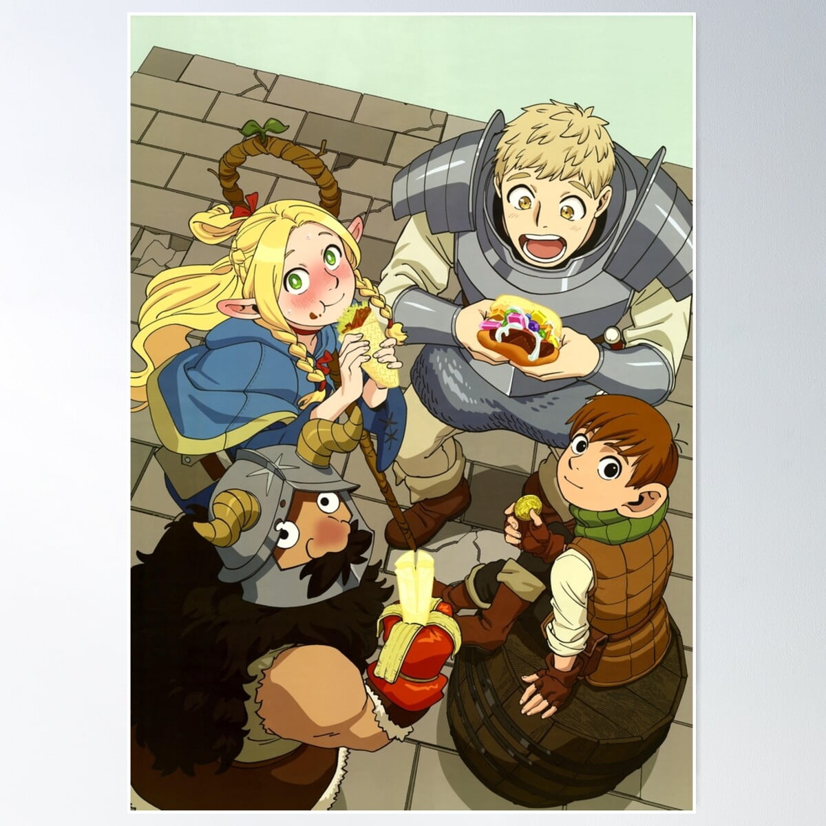[Hq] Dungeon Meshi Poster Wall Art, Modern Wall Decor For Living Room ...