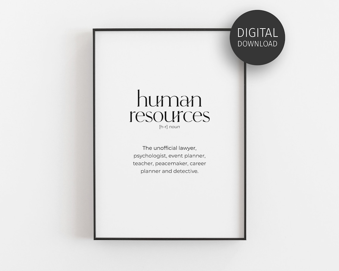 Hr Office Decor, Hr Director Gifts, Human Resources Definition, Hr ...